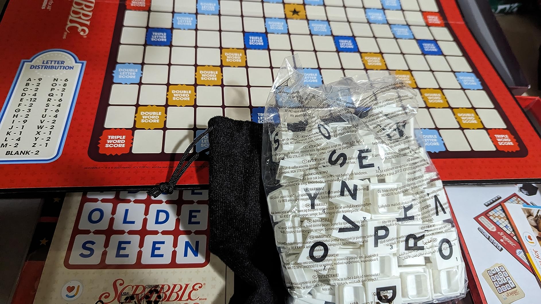 Amazon.com : Joy for All Games - Scrabble Bingo - 3-in-1 Word Games ...