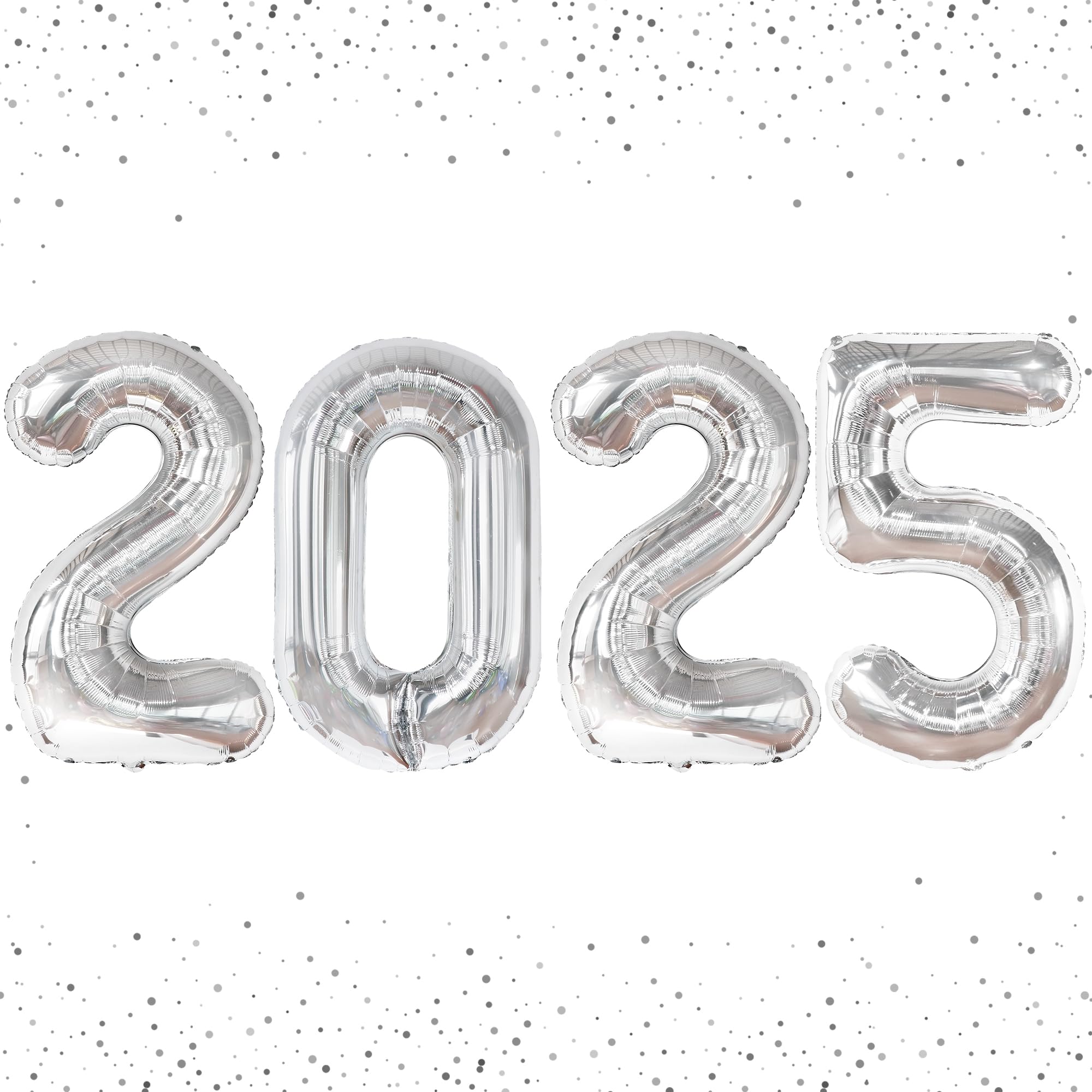 Snapklik.com : Giant Silver 2025 Balloon Numbers - 42 Inch, Graduation ...