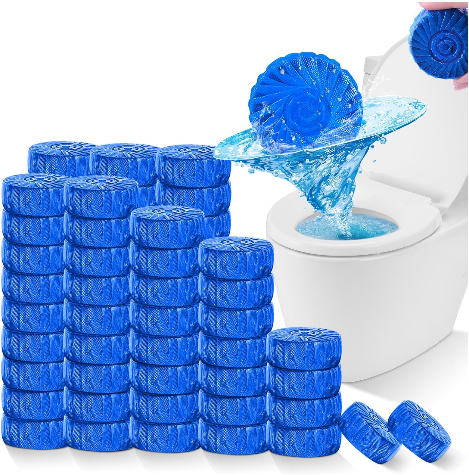 Amazon.com: KIISIISO Toilet Bowl Cleaners Tablet 72 PACK, Automatic ...