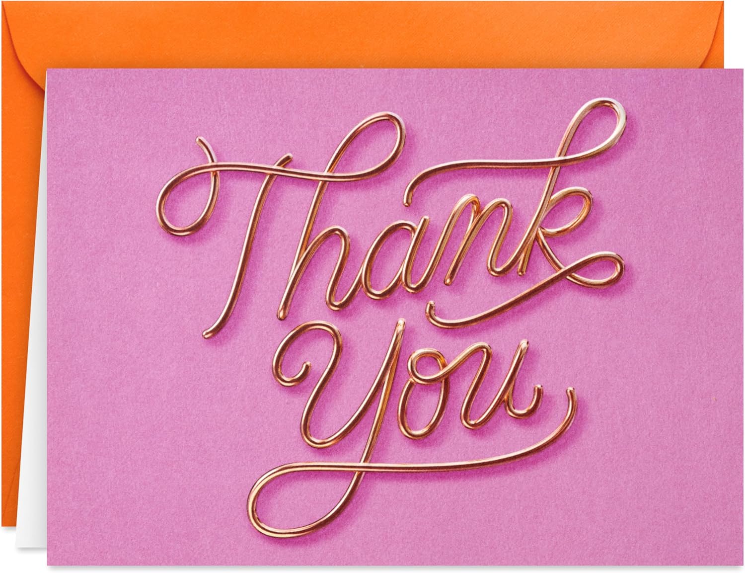Amazon.com : Hallmark Pink Thank You Notes (40 Blank Cards with ...