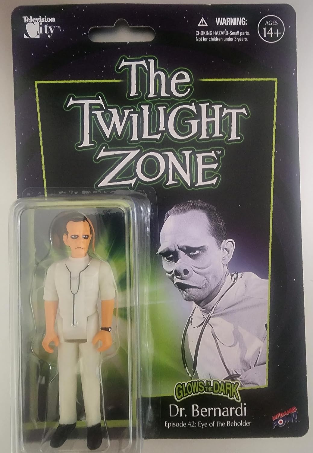 Amazon.com: Twilight Zone Dr. Bernardi 3-3/4 inch Glow-in-The-Dark ...
