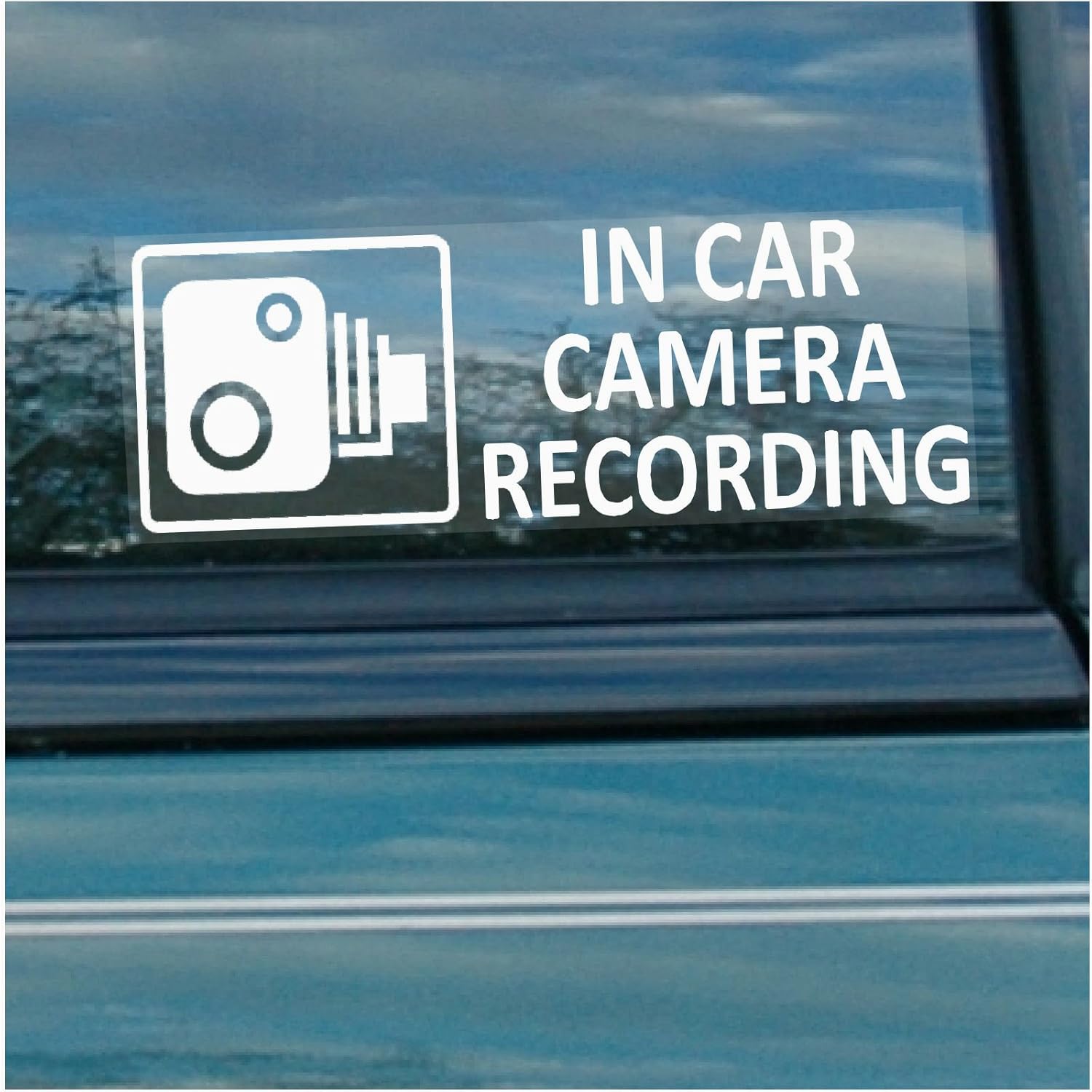 5 x In Car Camera Recording Warning Window Stickers : Amazon.ca: Automotive