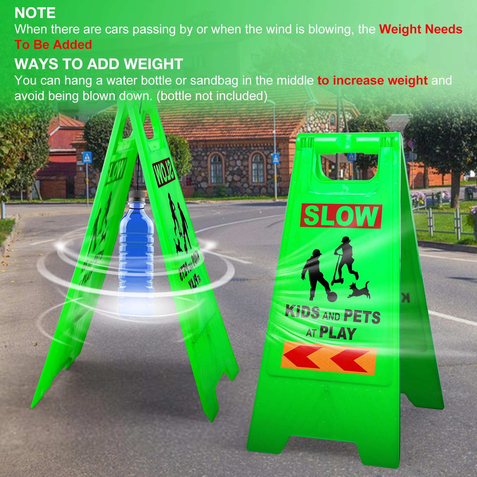 Snapklik.com : XPCARE 24 Inches Kids Playing Sign For Street, 3PACK ...