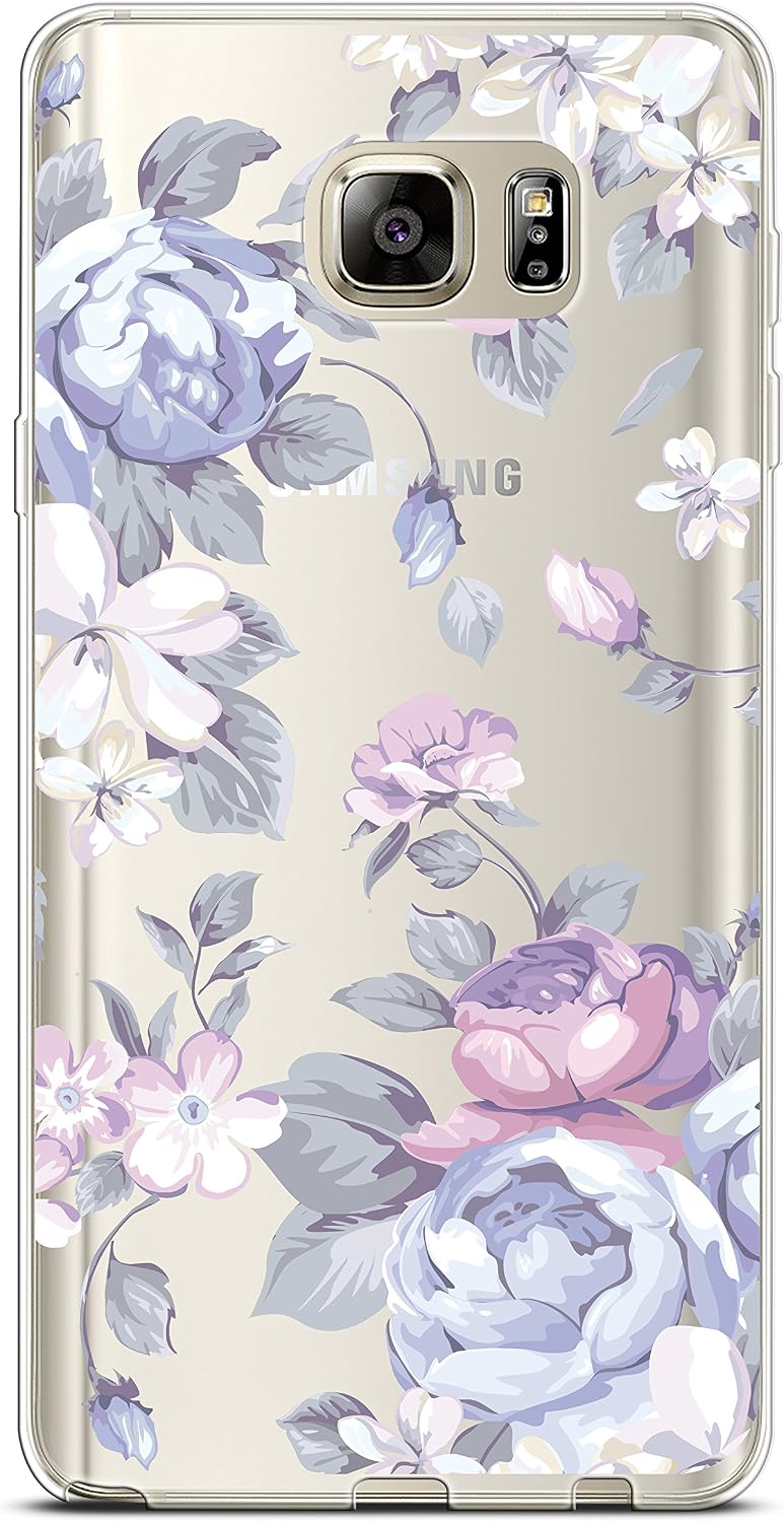 Amazon.com: CasesByLorraine Compatible with Galaxy Note 5 Case, Purple ...