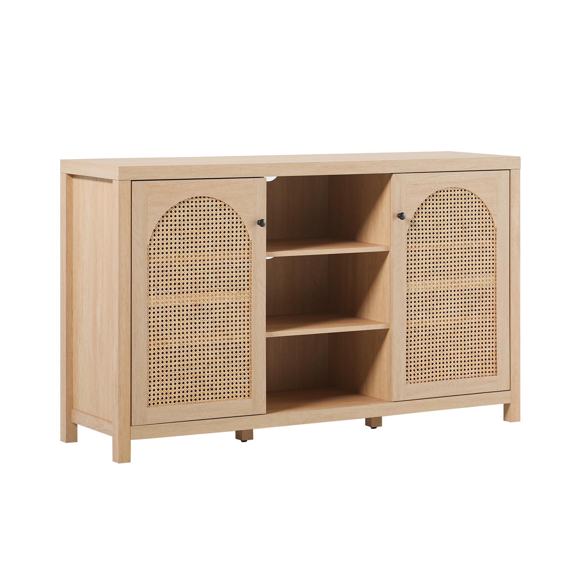 Amazon.com - Walker Edison Modern Arched Rattan 2-Door Sideboard, 58 ...