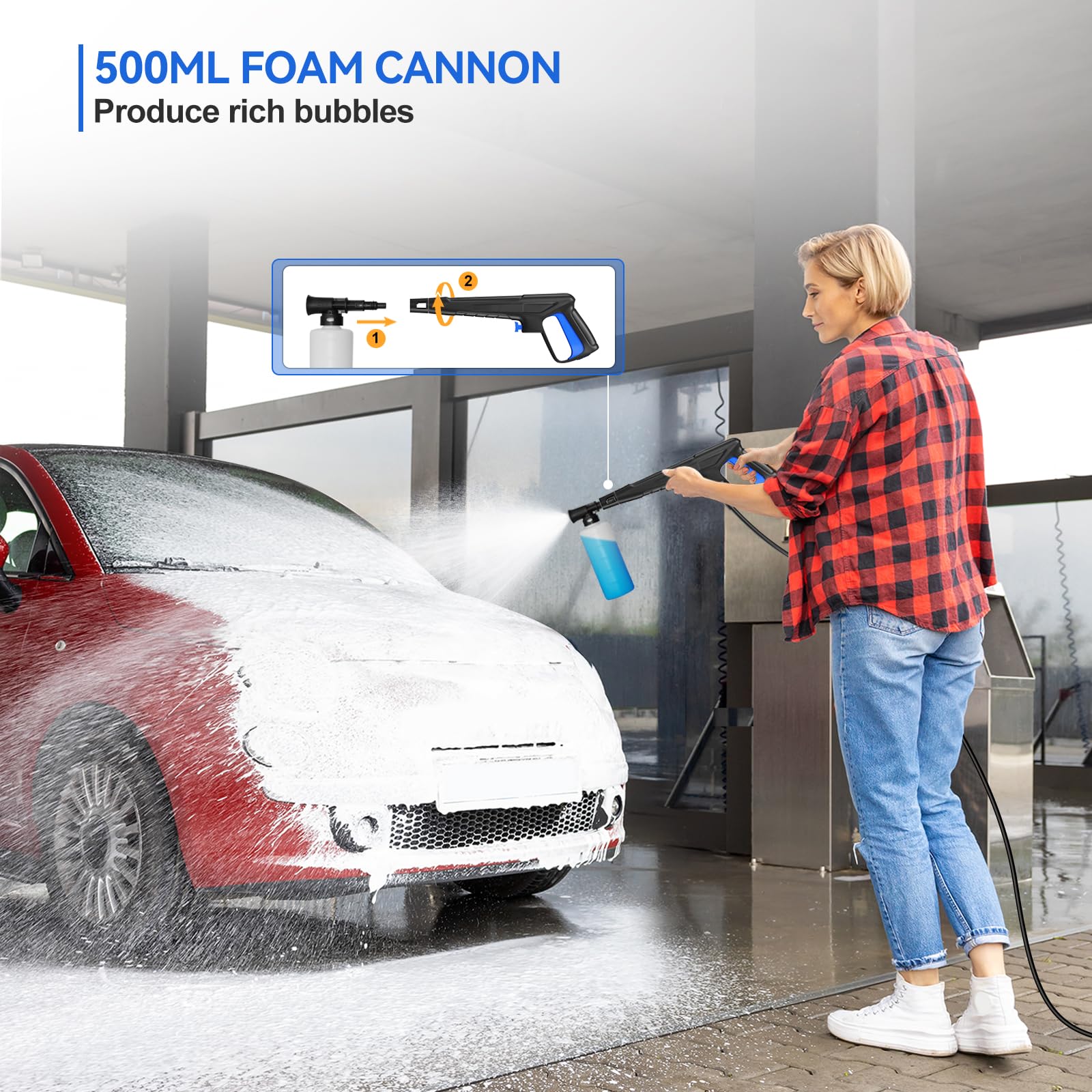 Snapklik.com : Electric Pressure Washer Power Washer - 4800 P 2.8 G ...