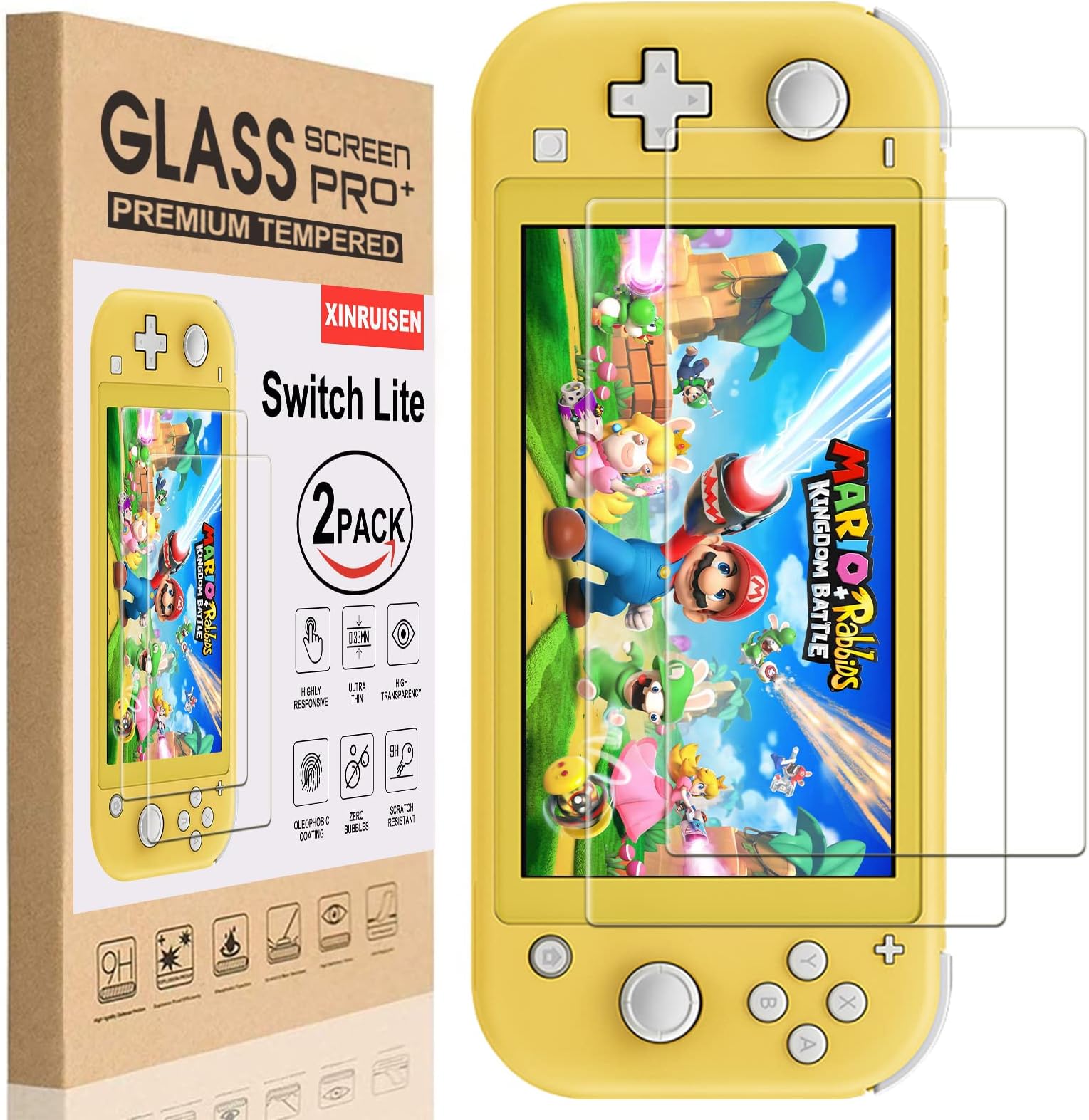 XINRUISEN Screen Protector for Nintendo Switch Lite 2019-2Pack ...