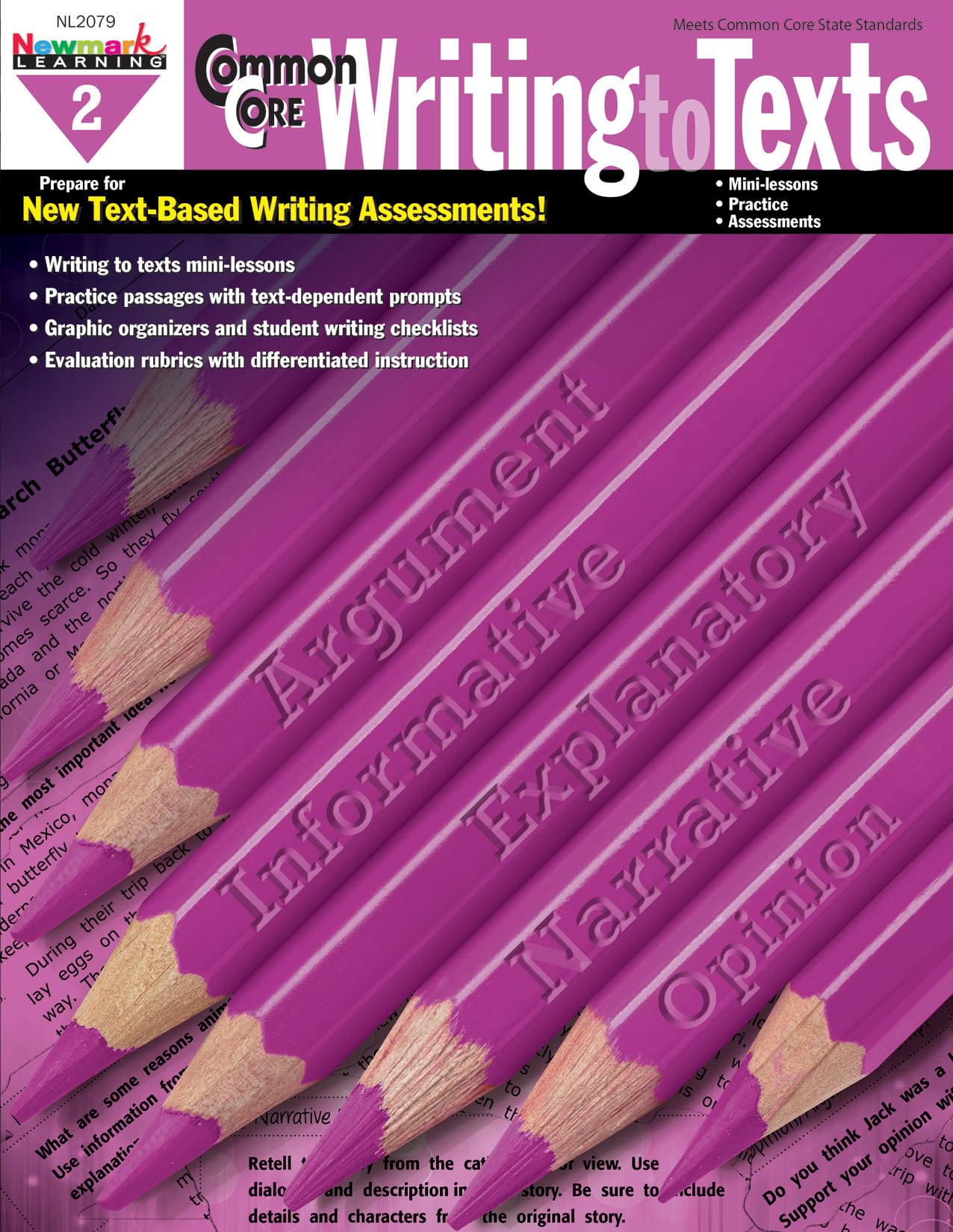 Snapklik.com : Newmark Learning Grade 2 Common Core Writing To Text Book