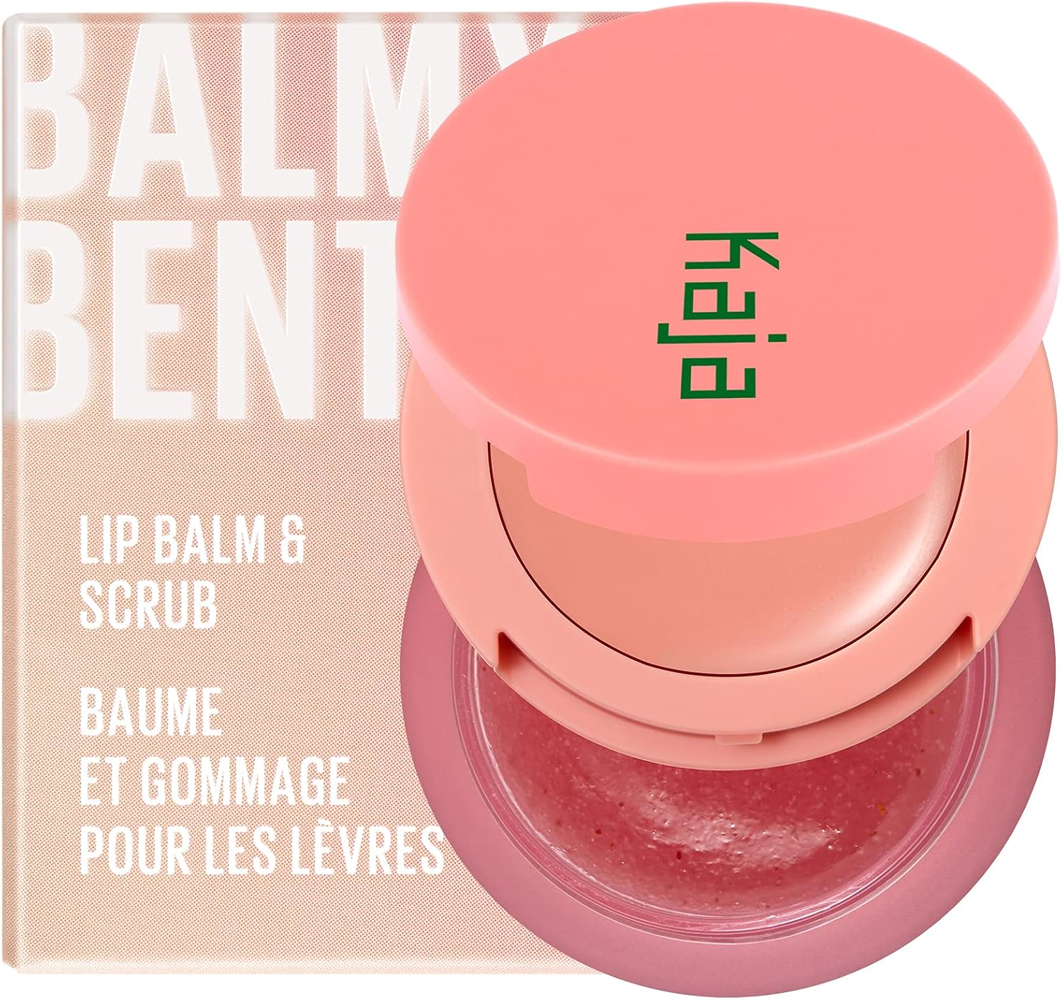 Kaja Bálsamo labial y exfoliante - Balmy Bento | Acabado coral, hidrata ...