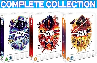 Amazon.com: Star Wars 1-9 Complete Movie Collection Bundle (Blu-Ray ...