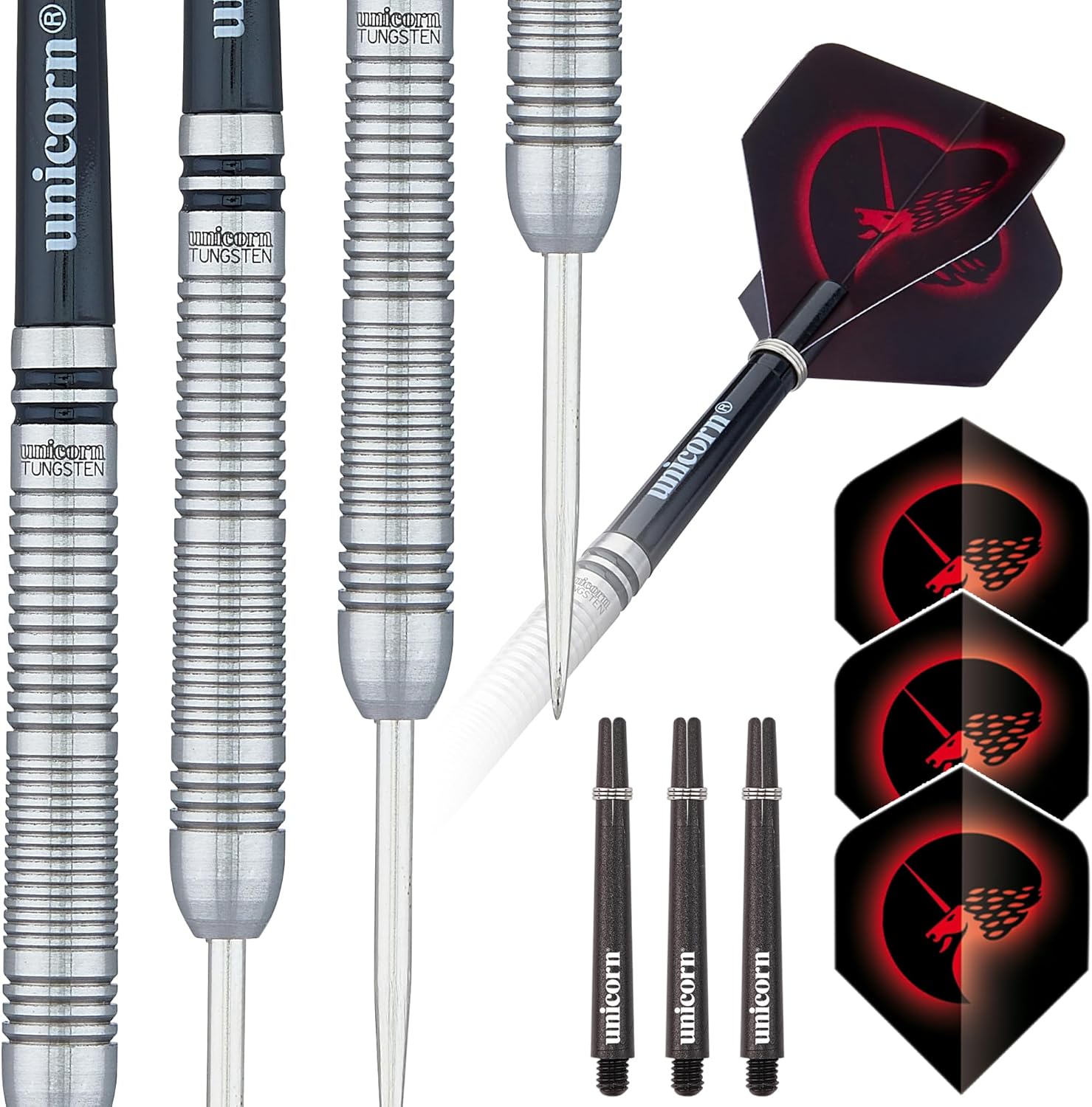 Amazon.com : Unicorn Steel Tip Darts Set | Core | Natural Tungsten ...