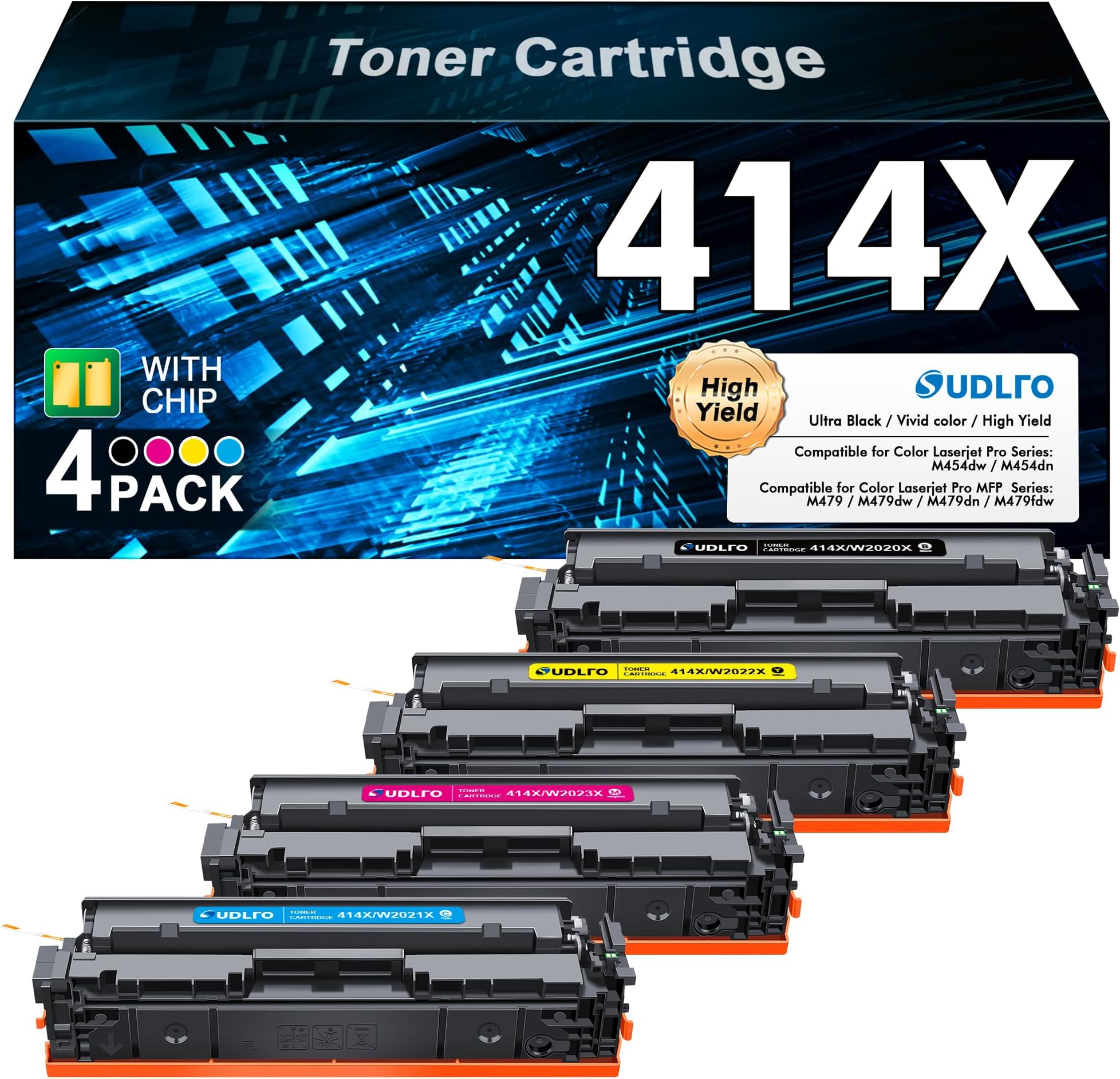 Amazon.com: LeciRoba 414X 4 Packs Toner Cartridges Replacement for HP ...