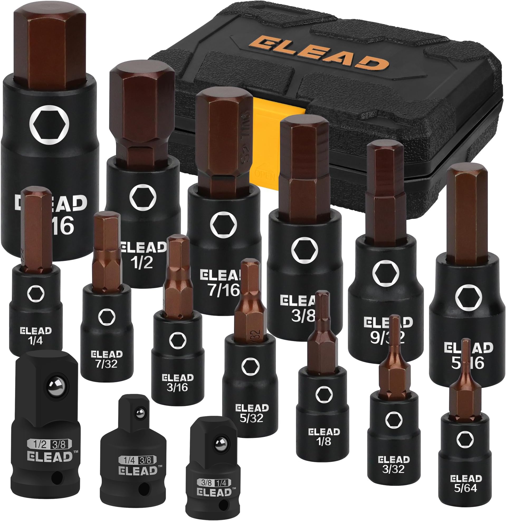 3/8" DR HEX ALLEN DRIVER IMPACT SOCKET SET + FREE SET! - Amazon.com