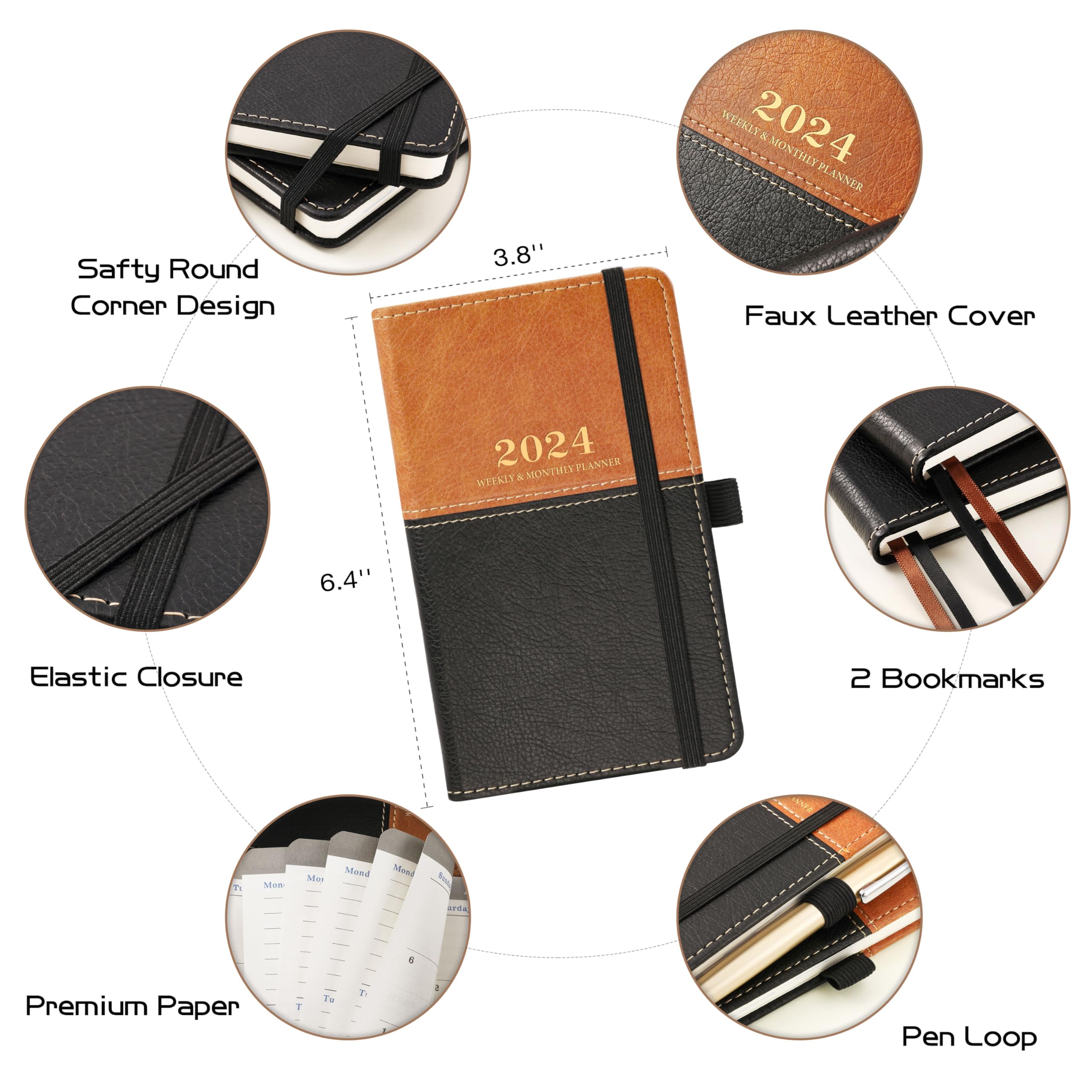 Snapklik.com : 2024 Pocket Planner - Pocket Calendar 2024 From January ...