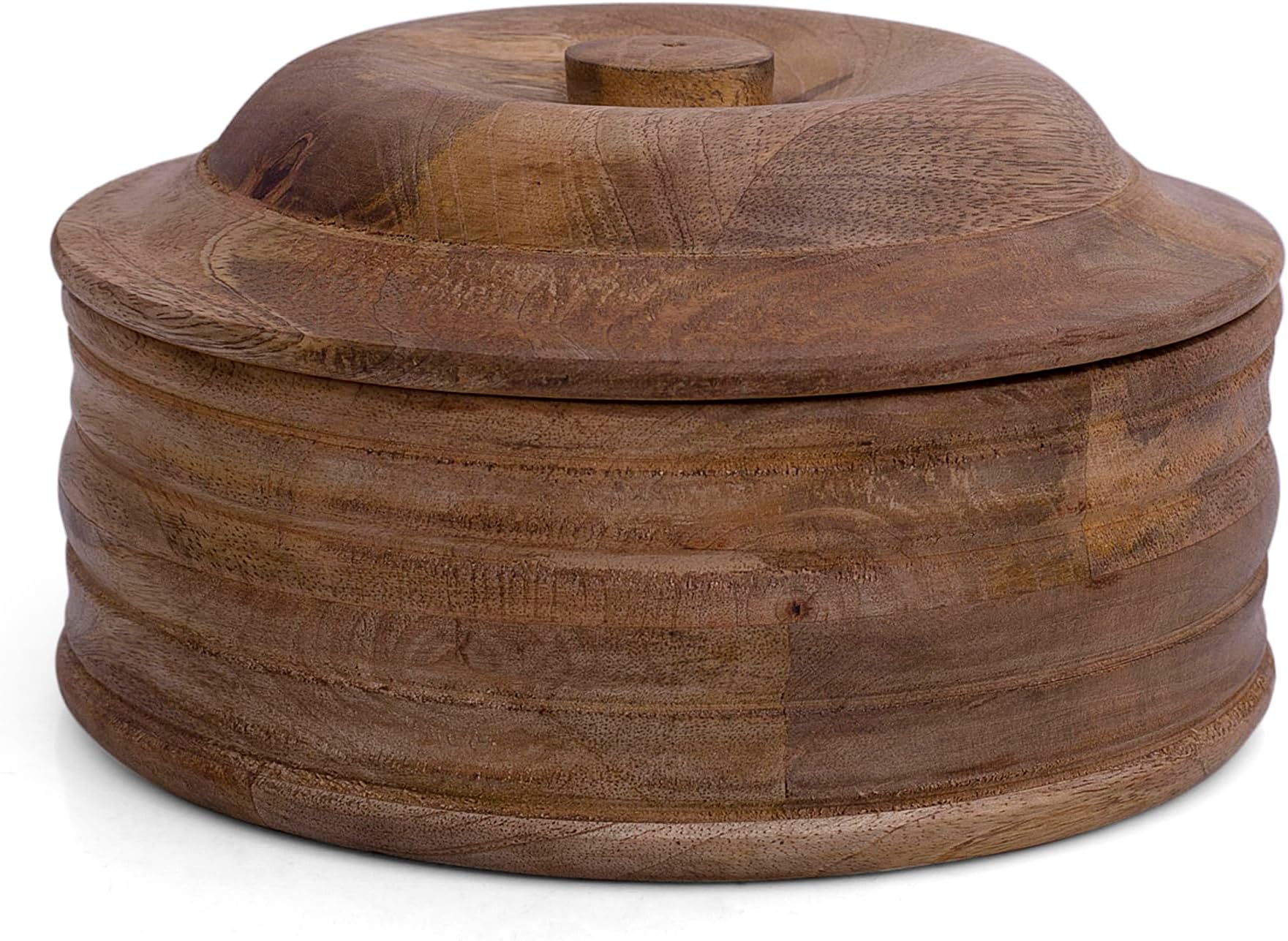 Amazon.com: Everbrook Authentic Wood and Ceramic Tortilla Warmer ...