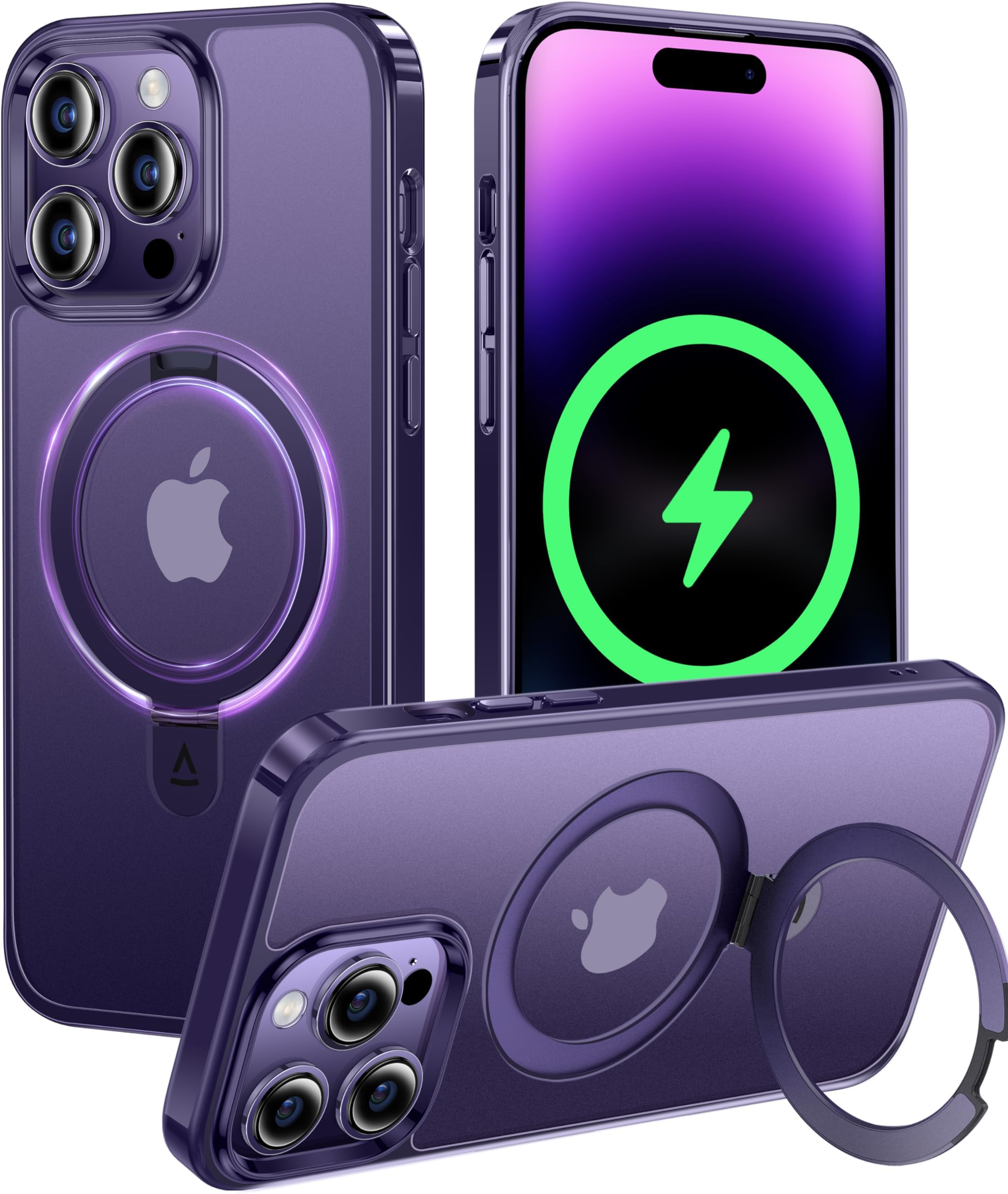 Amazon.com: PELEPUES for iPhone 14 Pro Case, Translucent Matte Magnetic ...