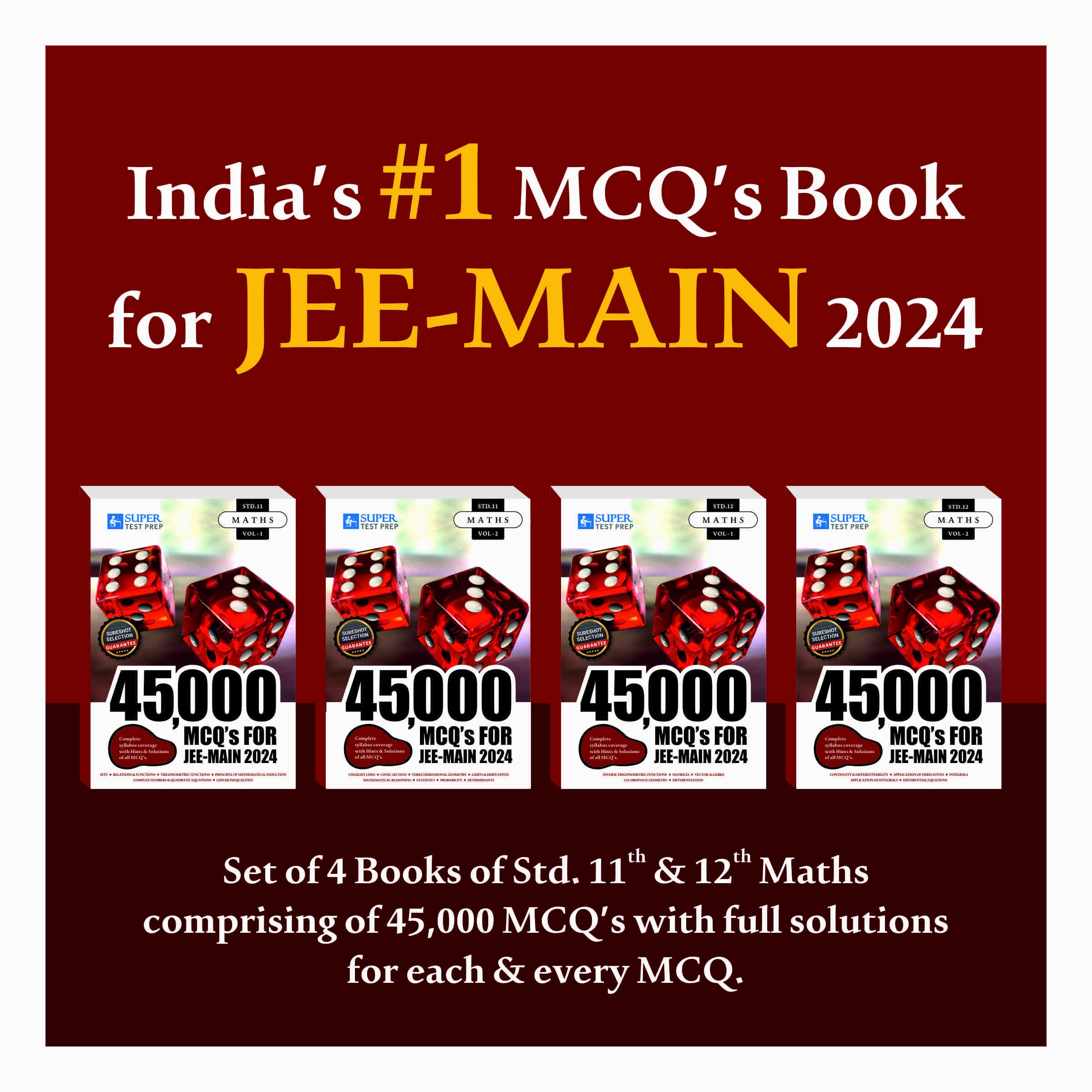 Buy 45000+ MCQs for JEE 2024 with full solutions for each and every MCQ ...