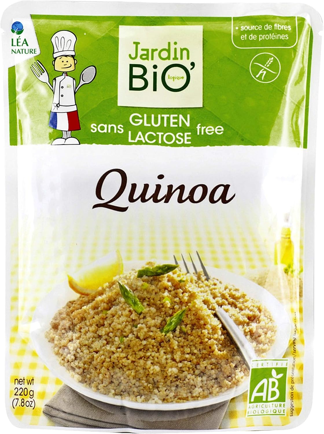 JARDIN BIO Quinoa bio - 220g : Amazon.fr: Epicerie