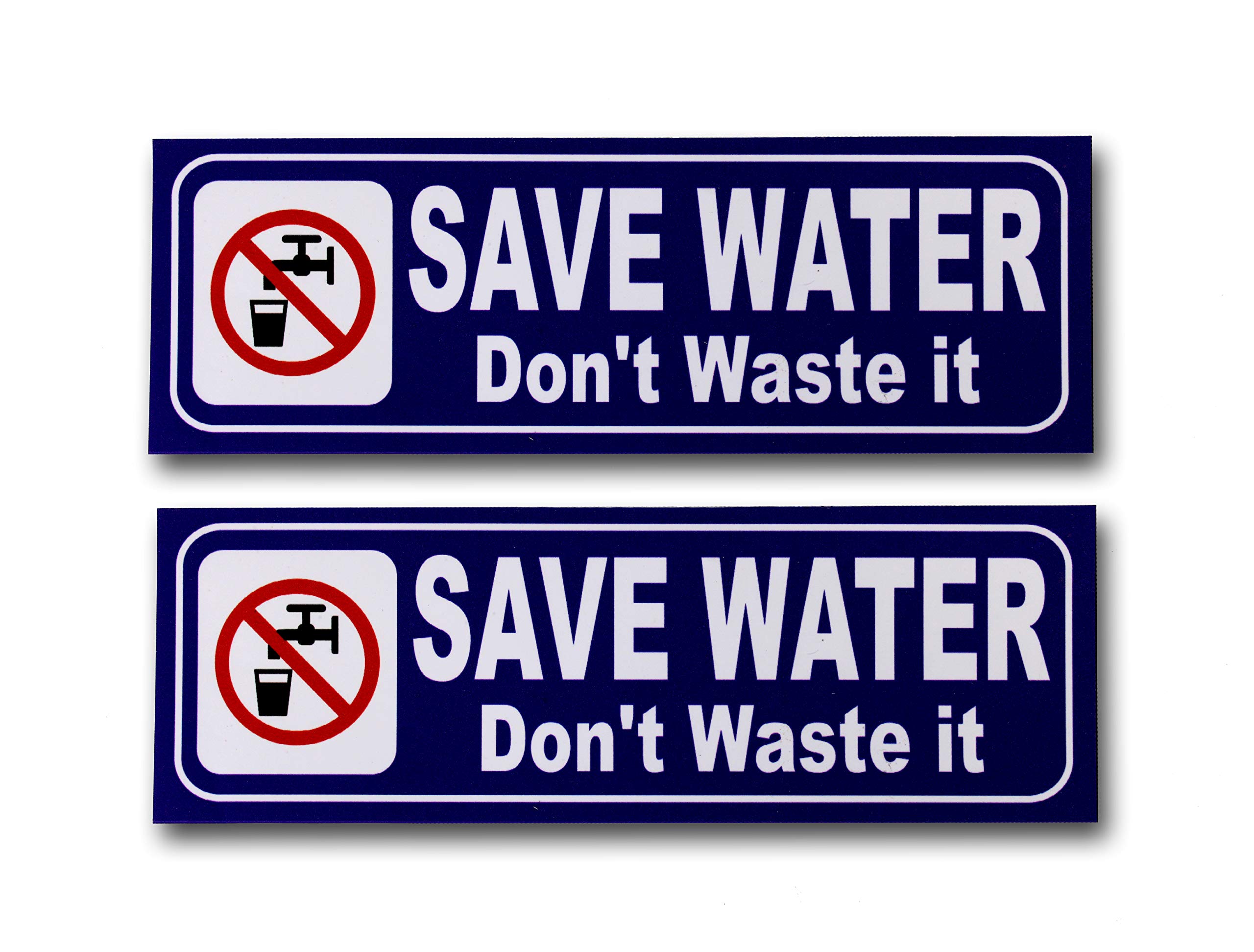 eSplanade Save Water Sign Sticker Decal - Easy to Mount Weather ...