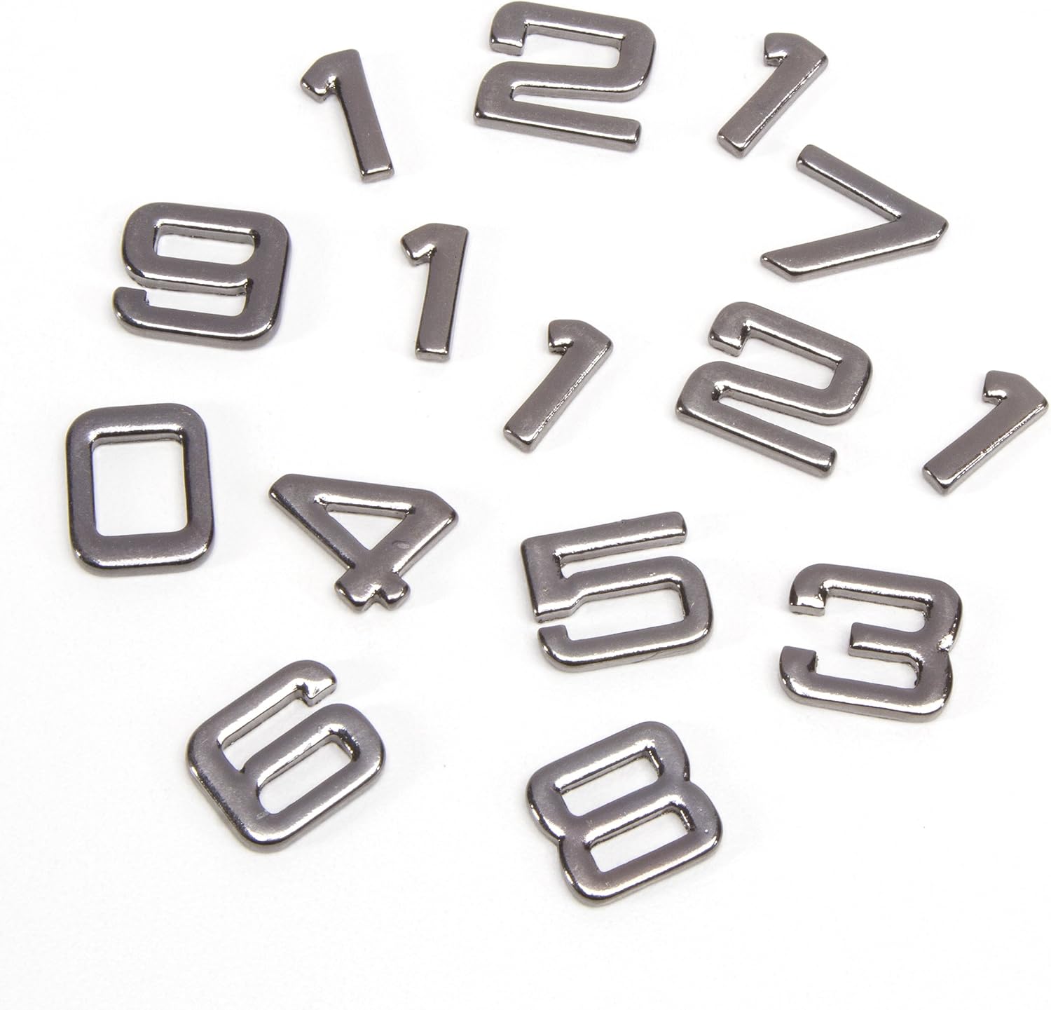 Amazon.com: Darice DIY Black Metal Eurostile Font Clock Numbers, 15 Piece