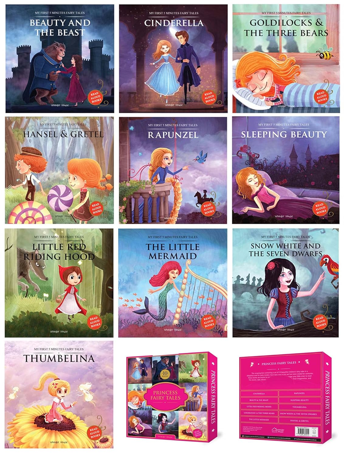 Princess Fairy Tales Boxset : A Set of 10 Classic Children Fairy Tales ...