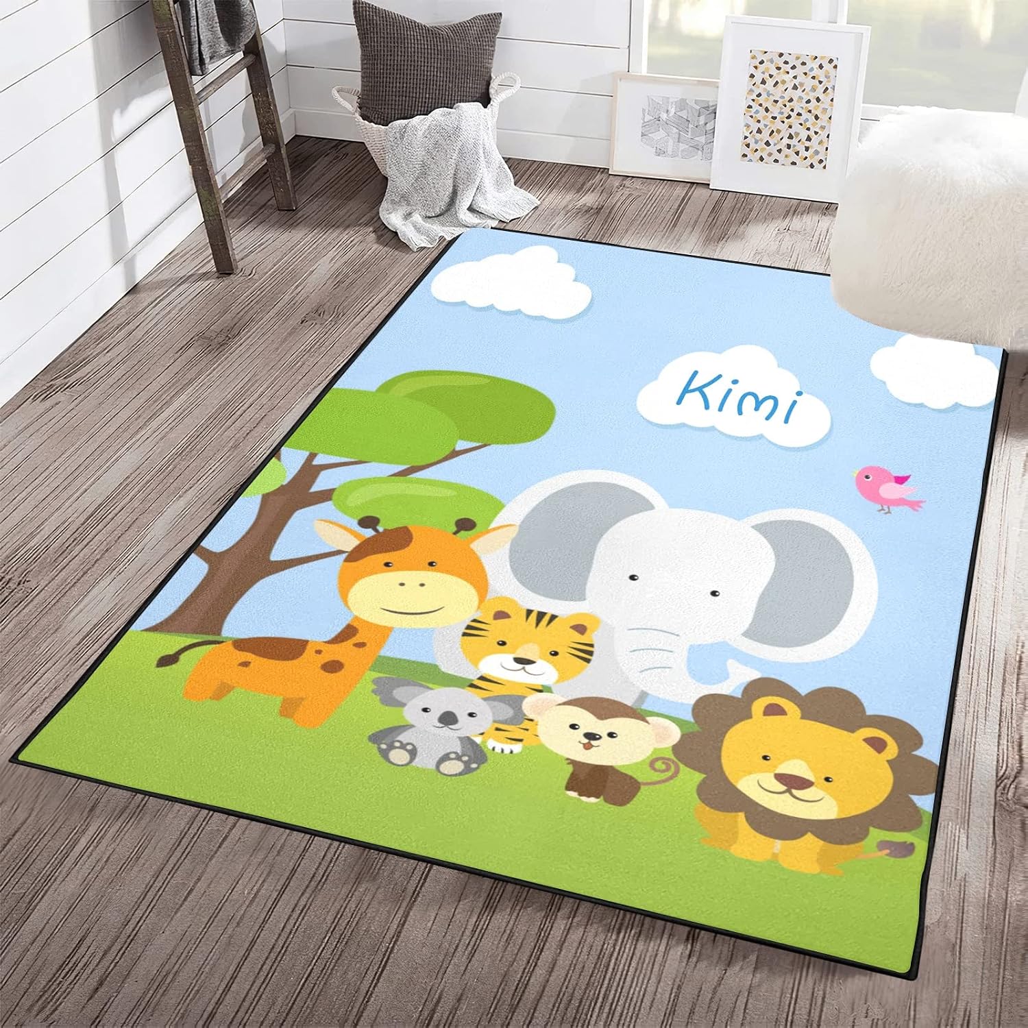 Amazon.com: Jungle Forest Animal Personalized Polyester Fiber Non-Slip ...