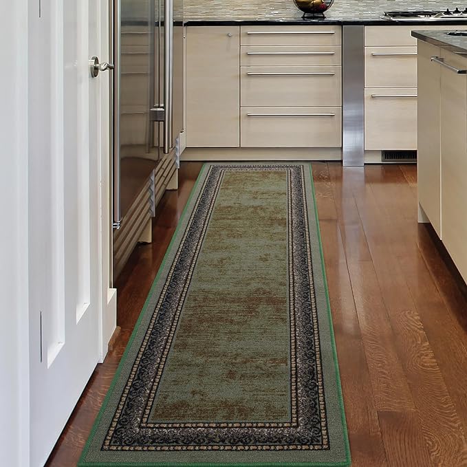 Amazon.com: Antep Rugs Alfombras Bordered Modern 2x7 Non-Slip (Non-Skid ...