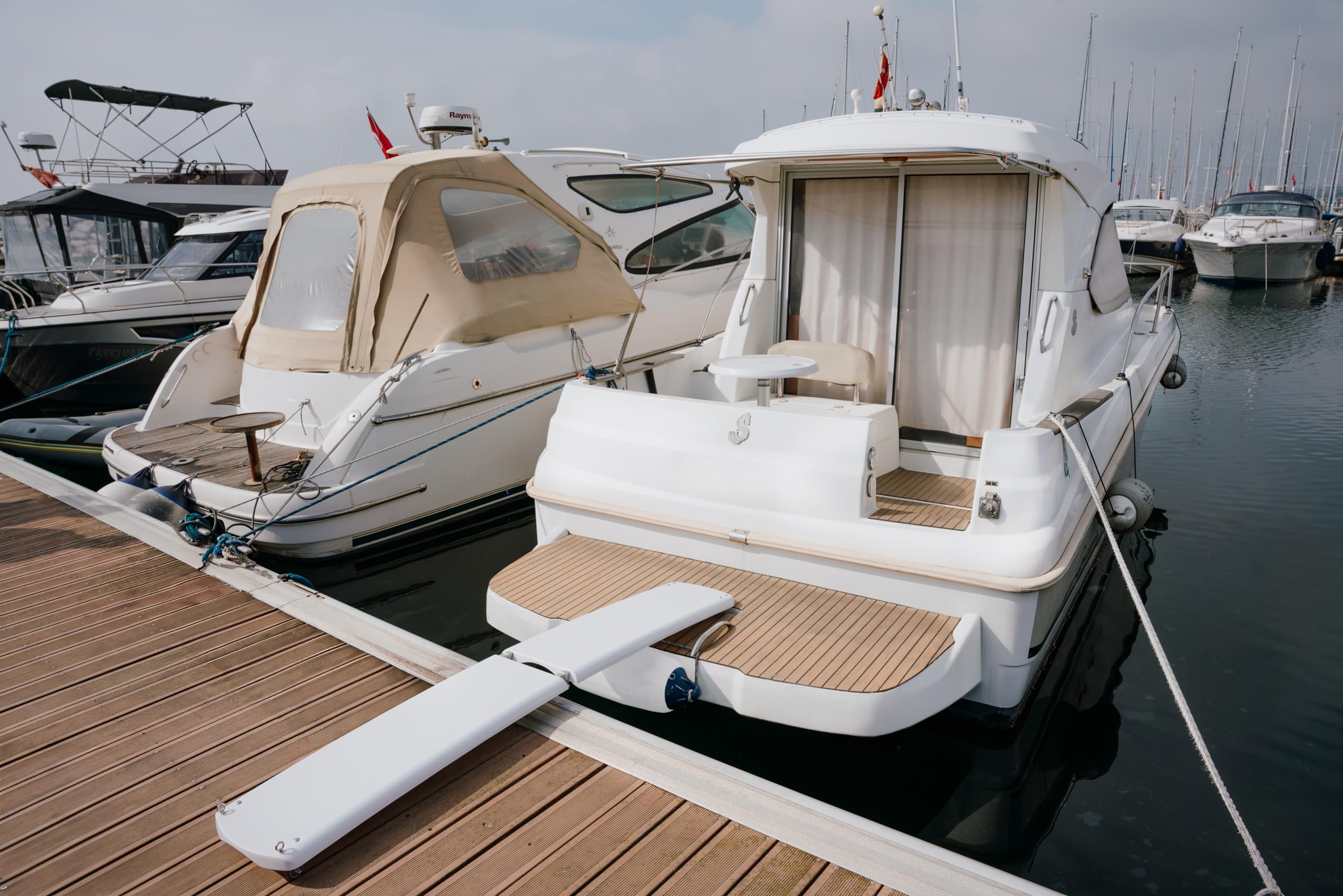 POSEIDON Seamarkt 220 cm Passerella in Carbonio Fatta a Mano per Barche ...