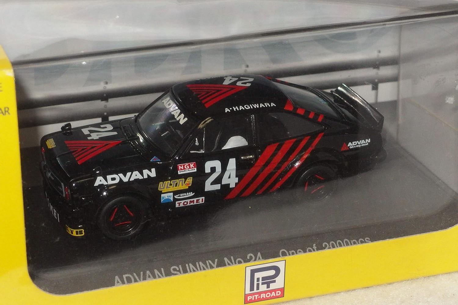 Amazon | 1/43 ピットロード エブロ ADVAN SUNNY #24 アドバン 東名 サニー ER-502 C:3800 PIT-ROAD EBBRO | ミニカー・ダイキャスト ...