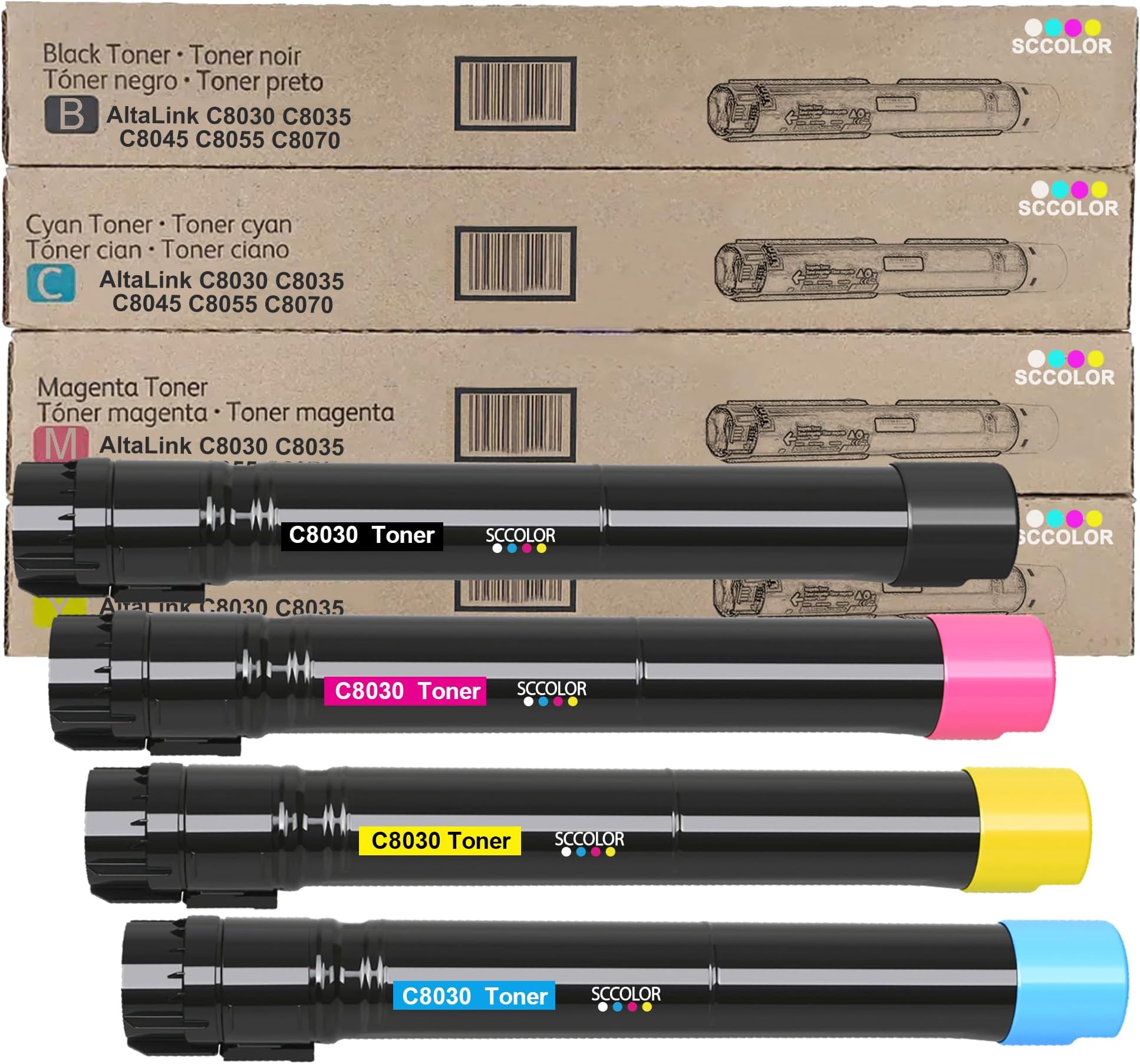 Amazon.com: Compatible C8030 Toner Cartridge Replacement for Xerox ...