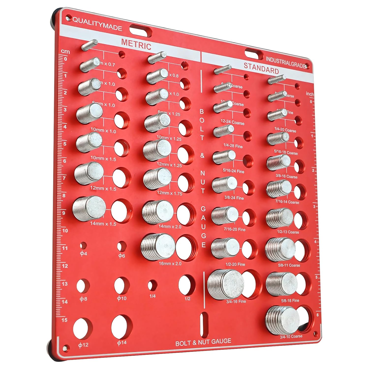 Thread Checker, Nut and Bolt Thread Checker with 15 Metric & 19 ...