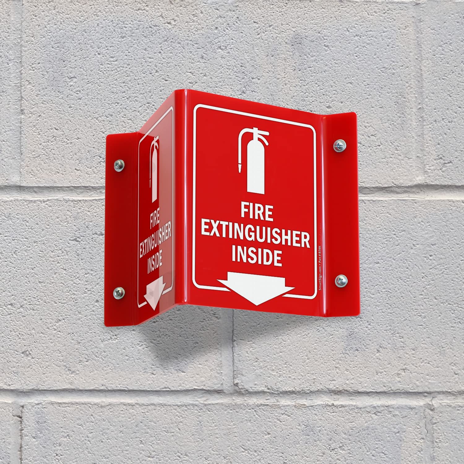 Engineer Grade Warning Decals Pack SmartSign Fire Extinguisher Inside ...