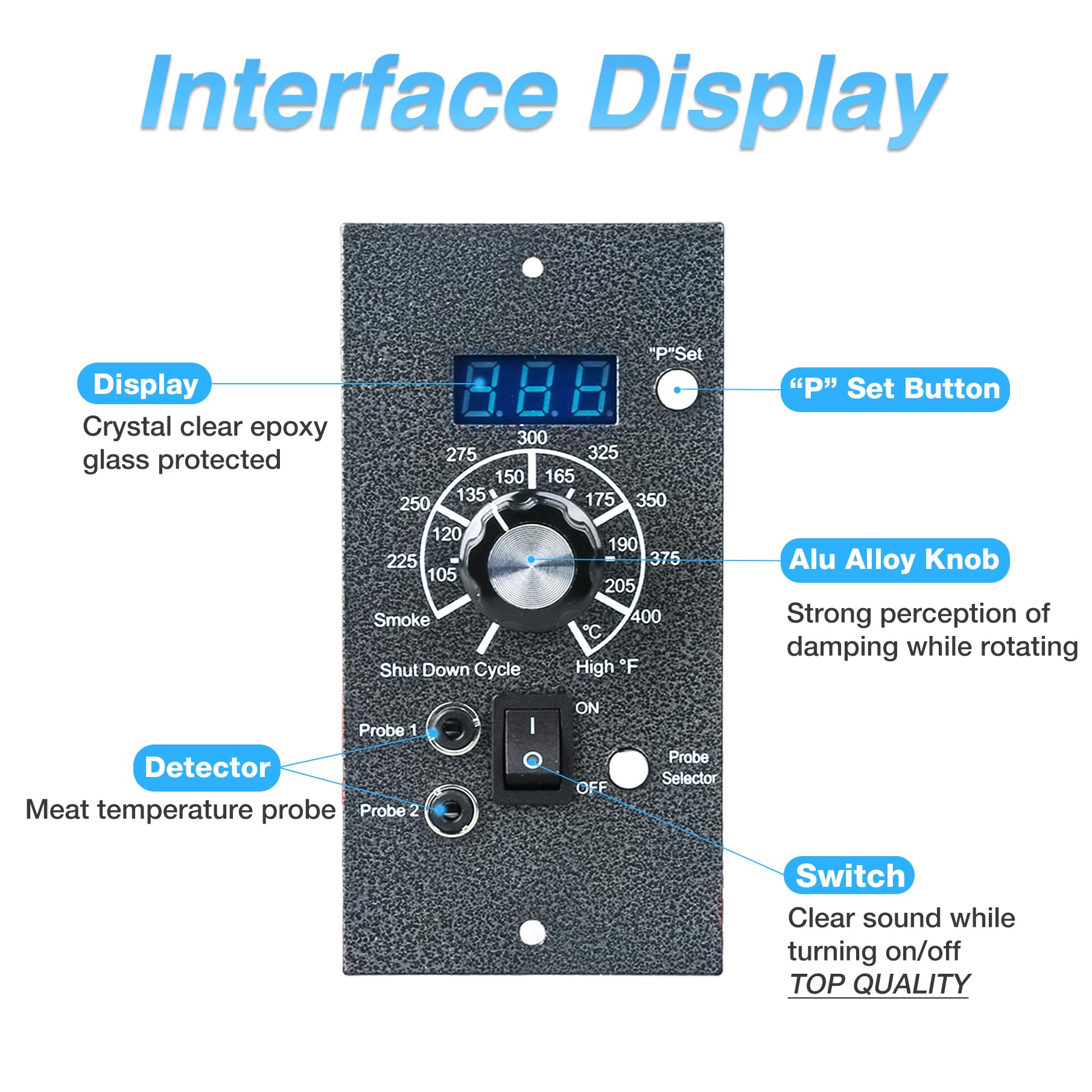 Snapklik.com : Digital Thermostat Controller For Traeger Wood Pellet ...