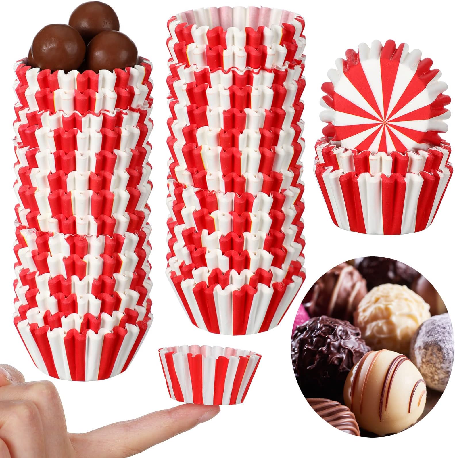 Amazon.com: Wilton Color Wheel Mini Baking Cups, 100 Count: Disposable ...