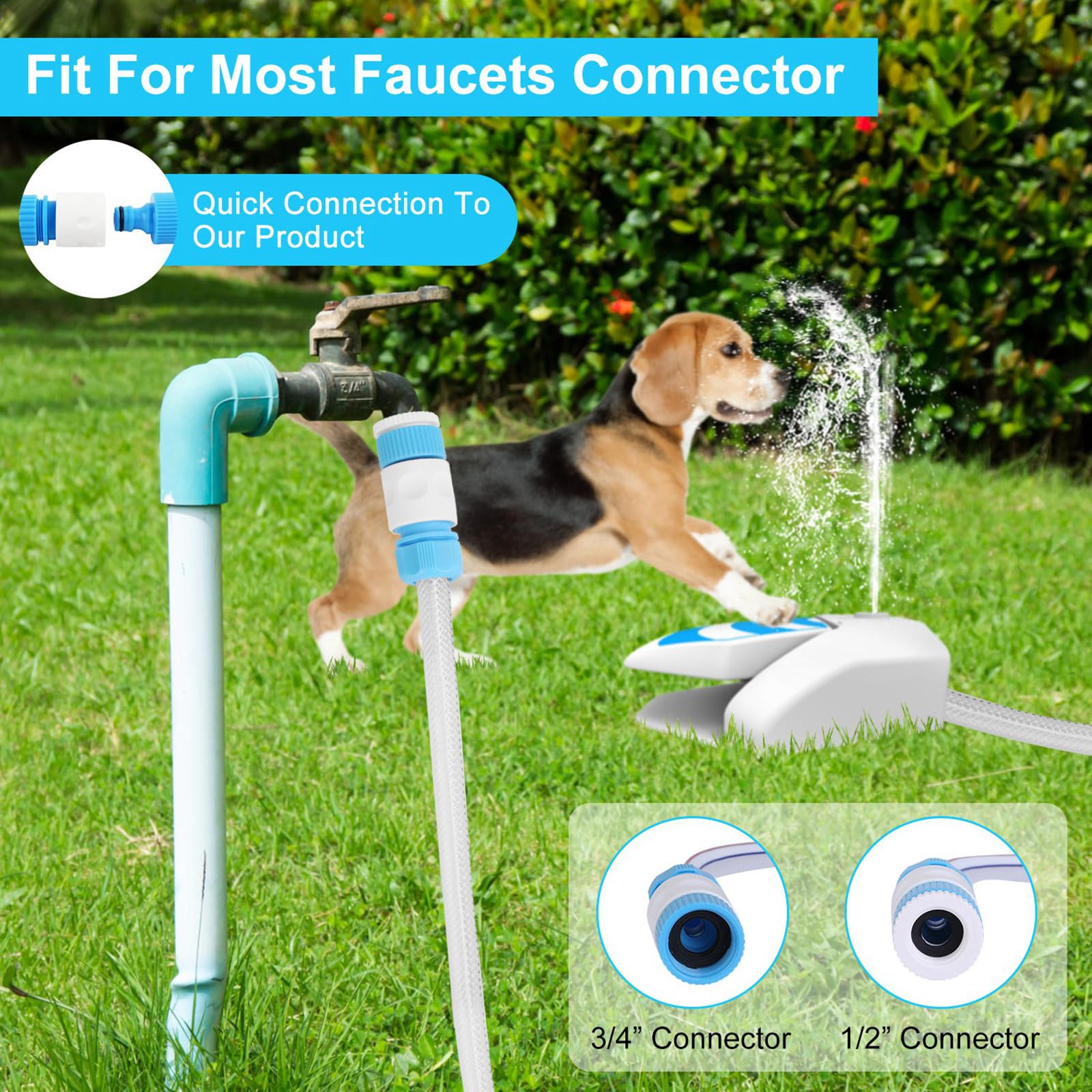Snapklik.com : Outdoor Dog Water Fountain Step On, Outdoor Dog ...