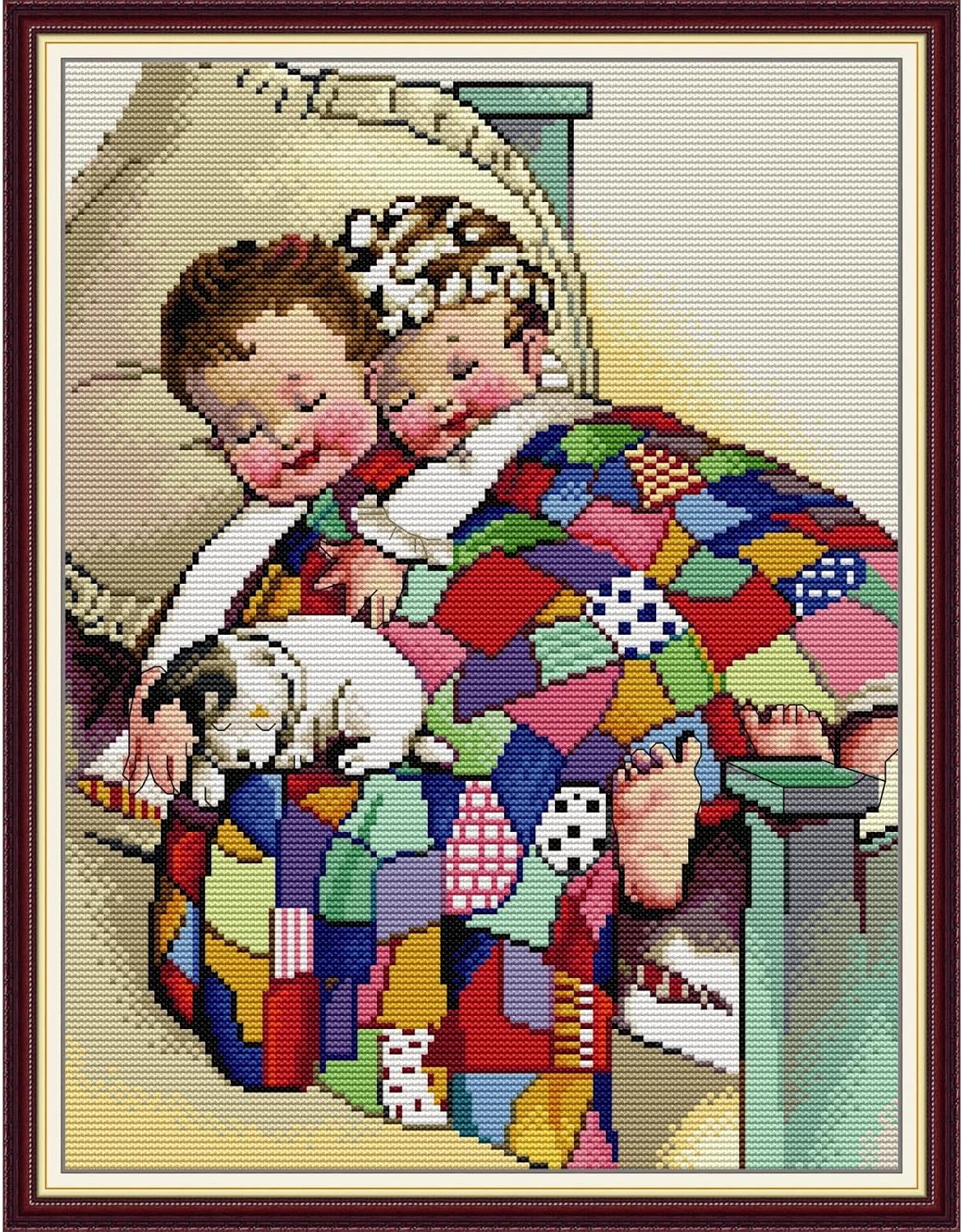 Amazon.com: Stamped Cross Stitch Kits Full Range of Embroidery Patterns ...