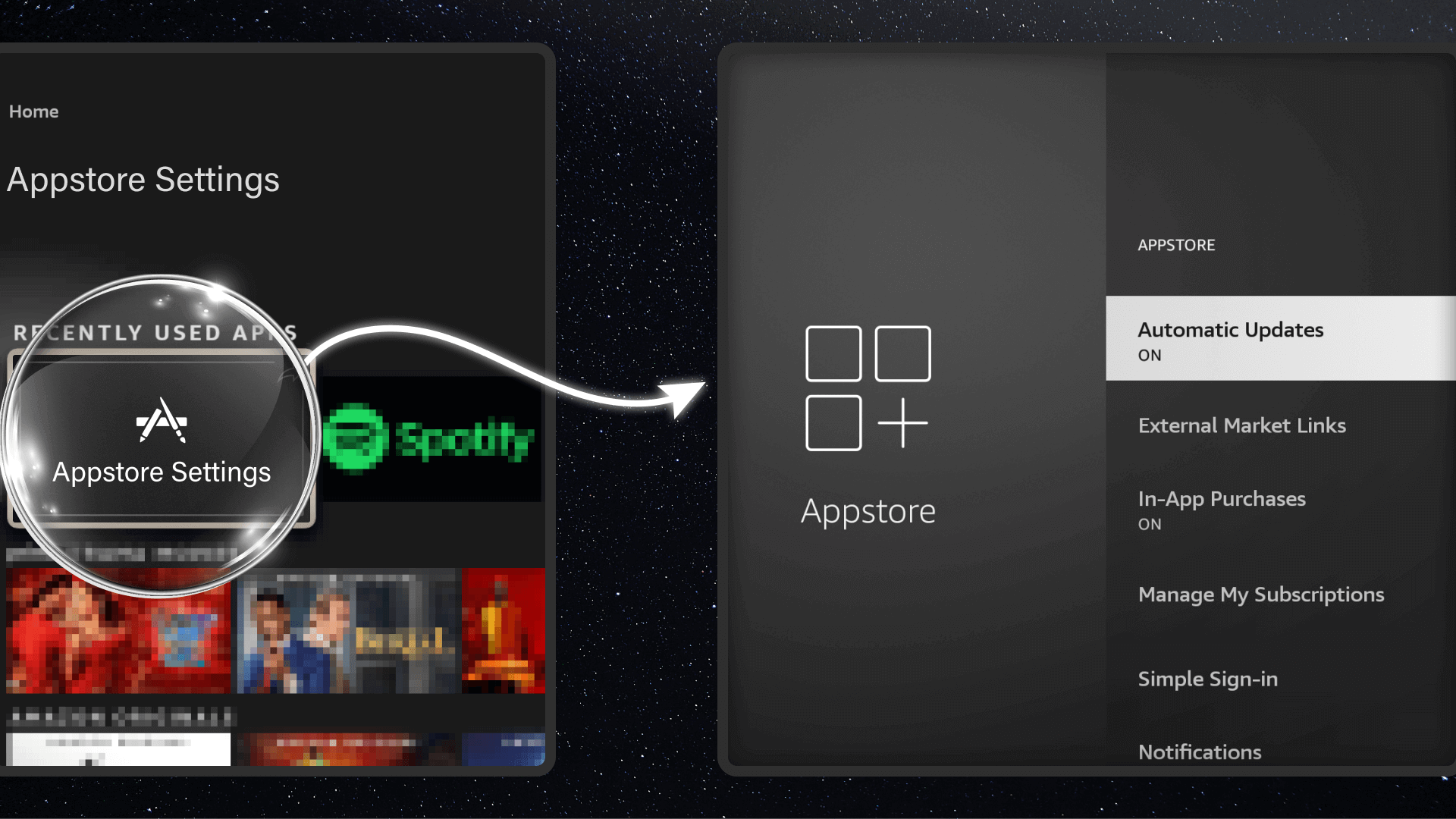 Appstore Settings - Quick App Store Management (Shortcut Tool) - App on Amazon Appstore