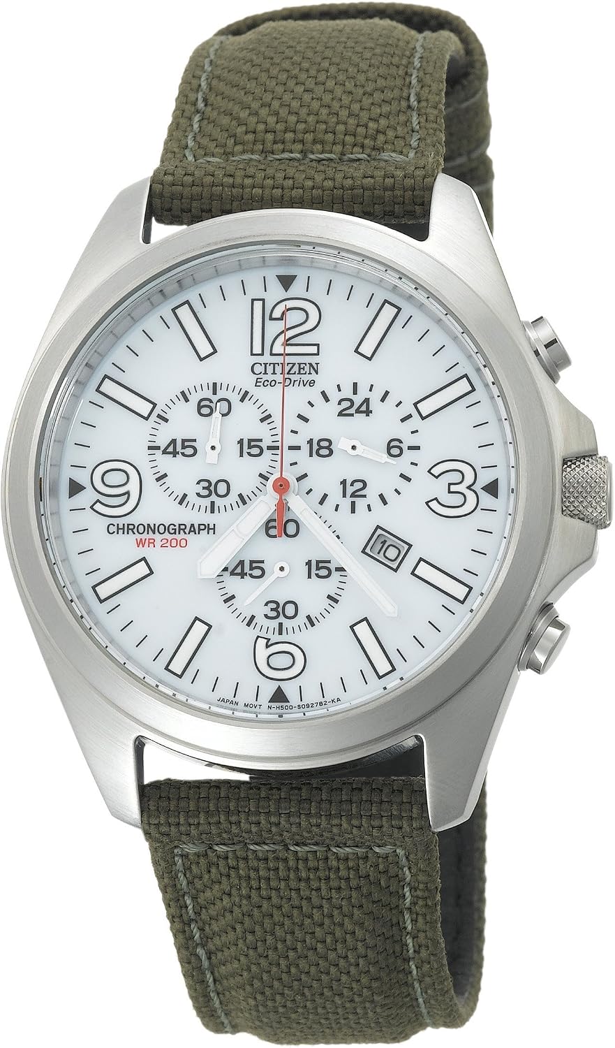 Citizen Men's AT0870-37A Eco-Drive Exclusive Chronograph Canvas Strap ...