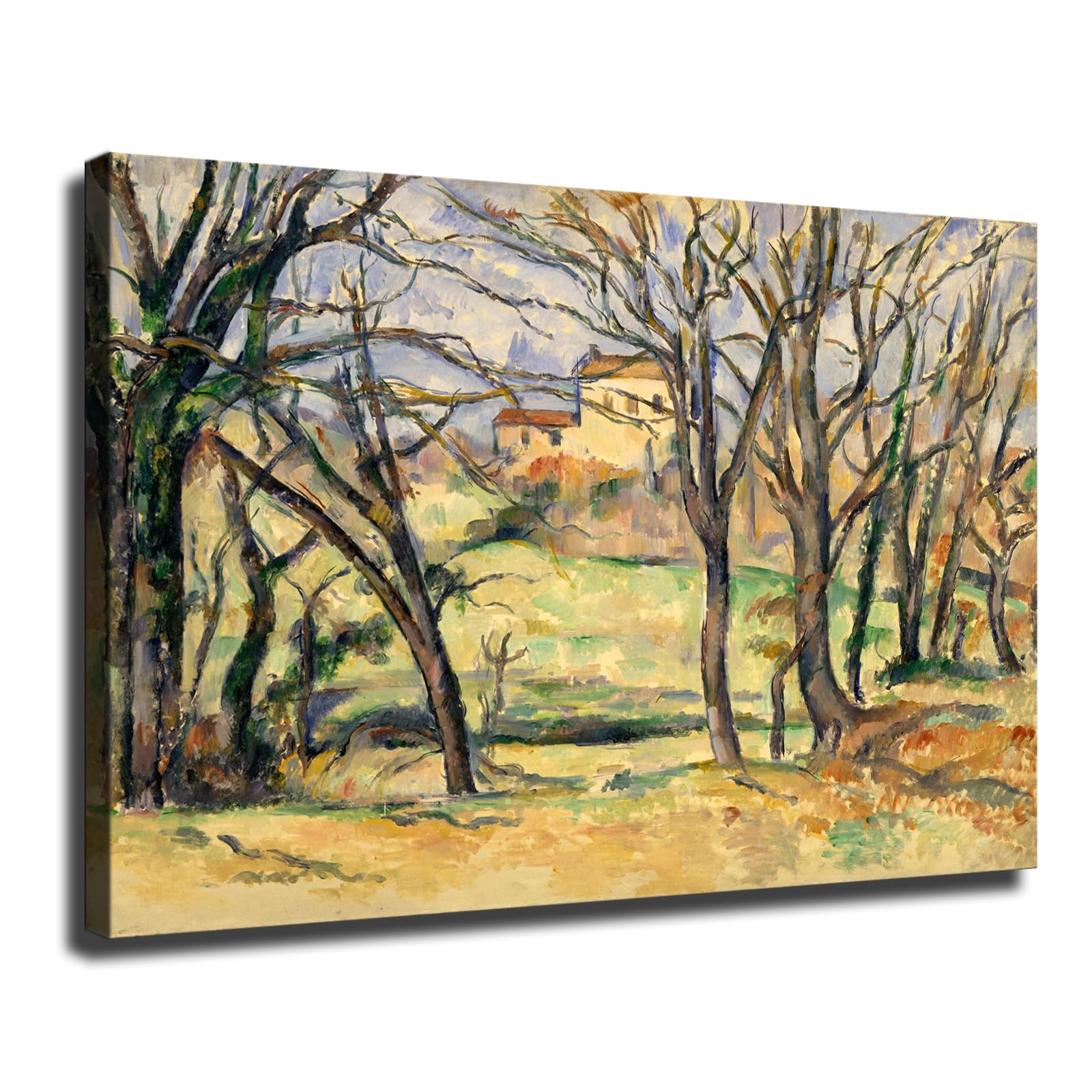 Amazon.com: Paul Cezanne Wall Art - Trees And Houses - Nature Classic ...