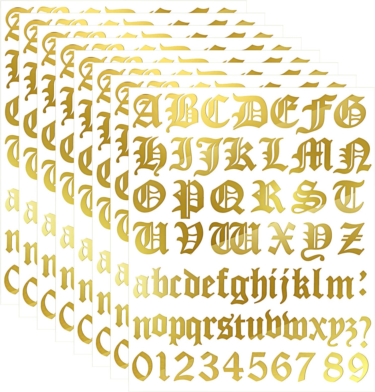 Amazon.com: Set of 8 Self Adhesive Vinyl Letter Number Mailbox Number ...