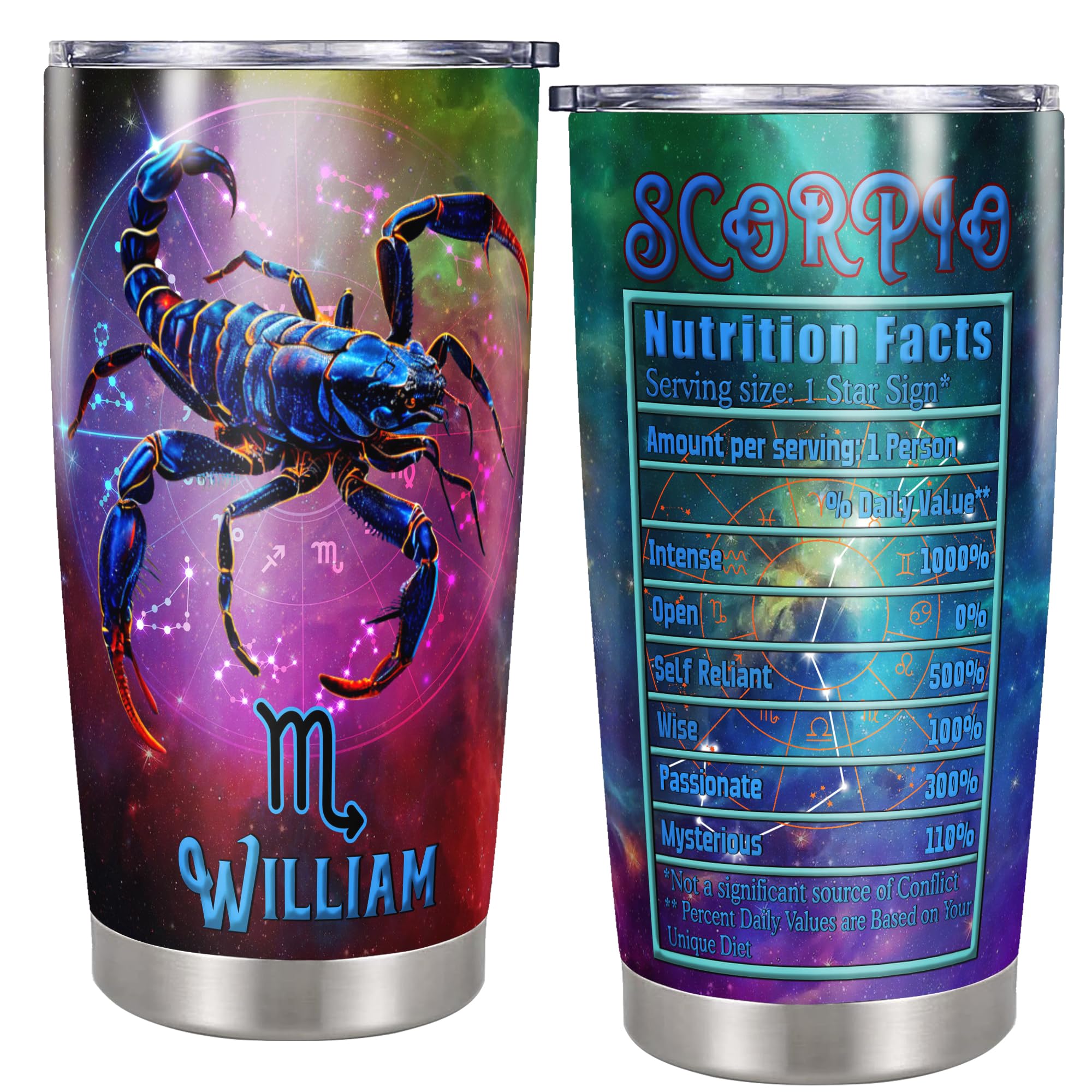 Amazon.com | Personalized Scorpio Tumbler Constellation Zodiac ...