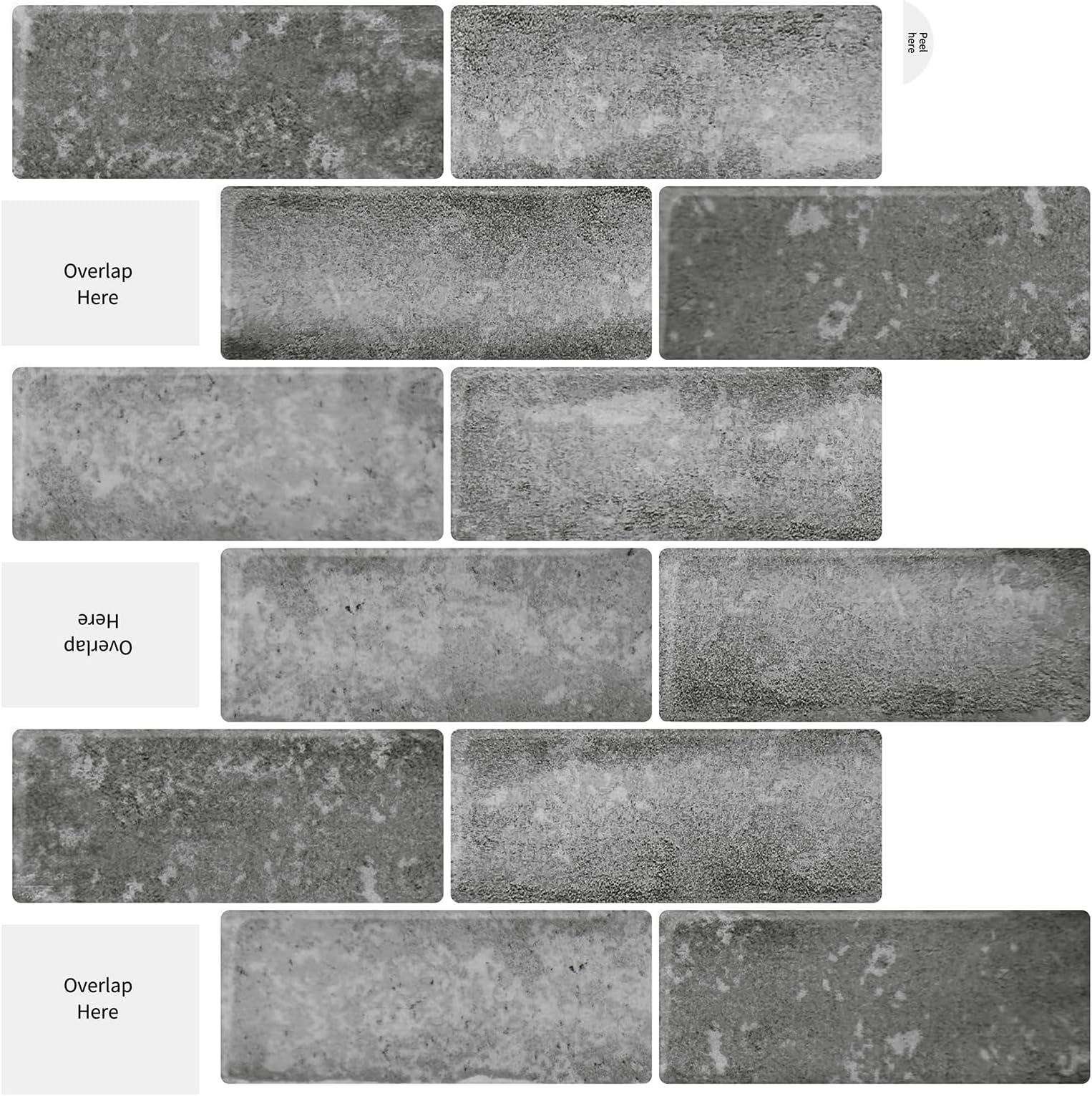 3x6 Graphite Dark Gray Matte Glazed Subway Ceramic Tile Backsplashes ...