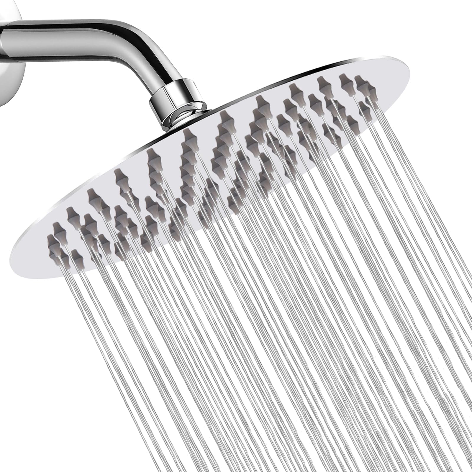 8 Inch Rainfall Shower Head by WaterPoint - Large High Pressure Water ...