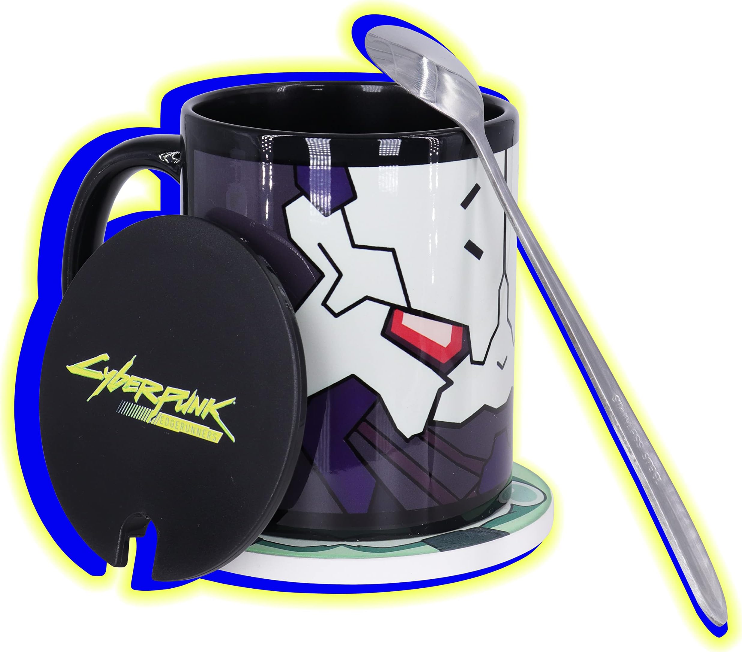 Amazon.com | Roffatide Cyberpunk Cup Anime Cyberpunk Edgerunners Mugs ...