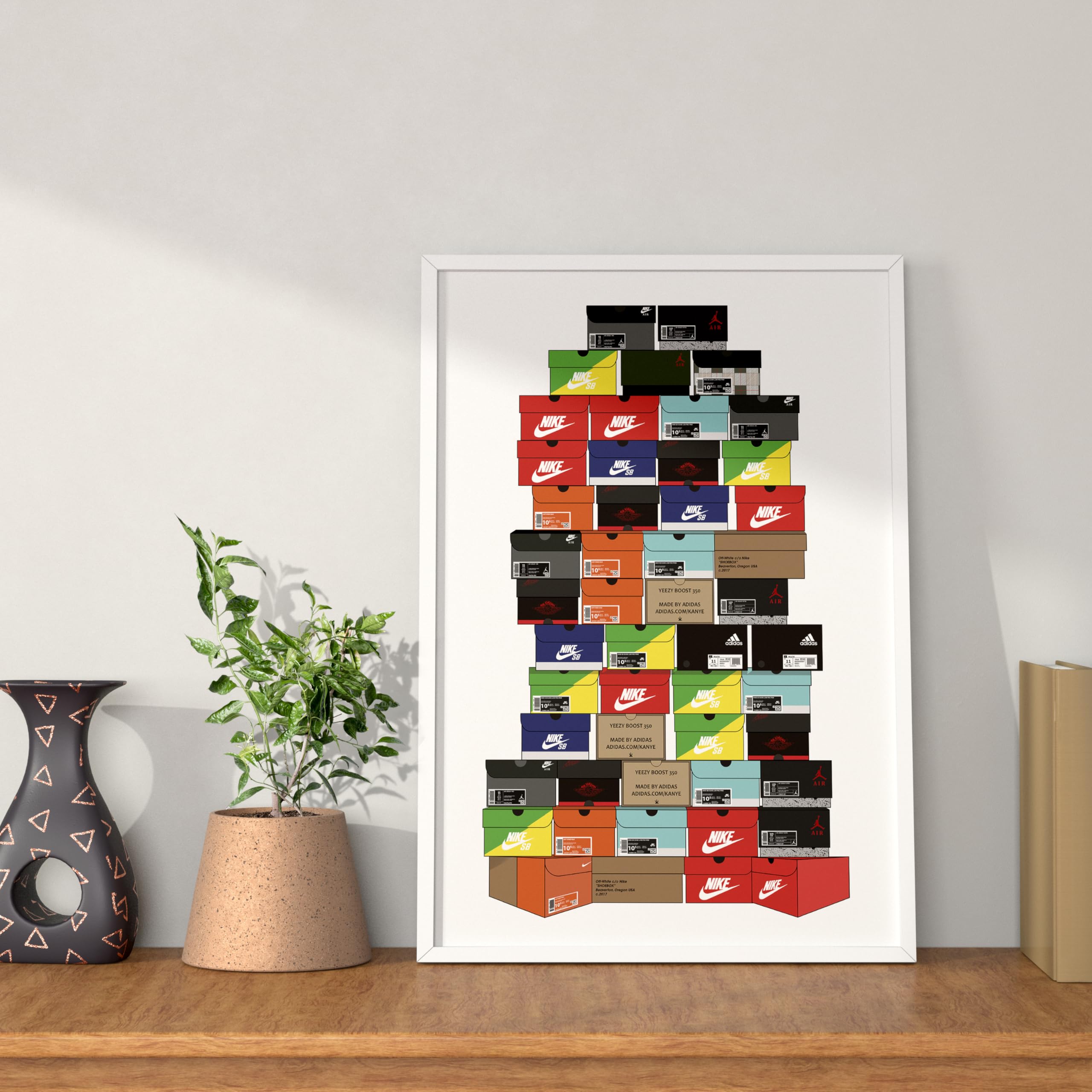 Shoebox Wall Decor Handmade Sneaker Box Wall Art Available For