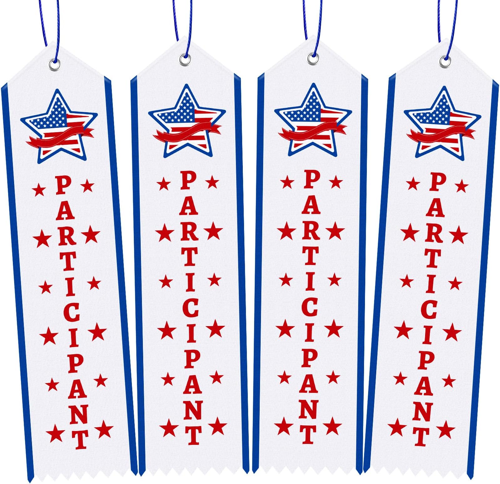 Amazon.com: Zeyune 100 Pcs Track and Field Participant Ribbon Green ...