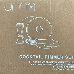 Amazon.com | Unna Margarita Salt Rimmer Set - Large Acacia Bar Salt and ...