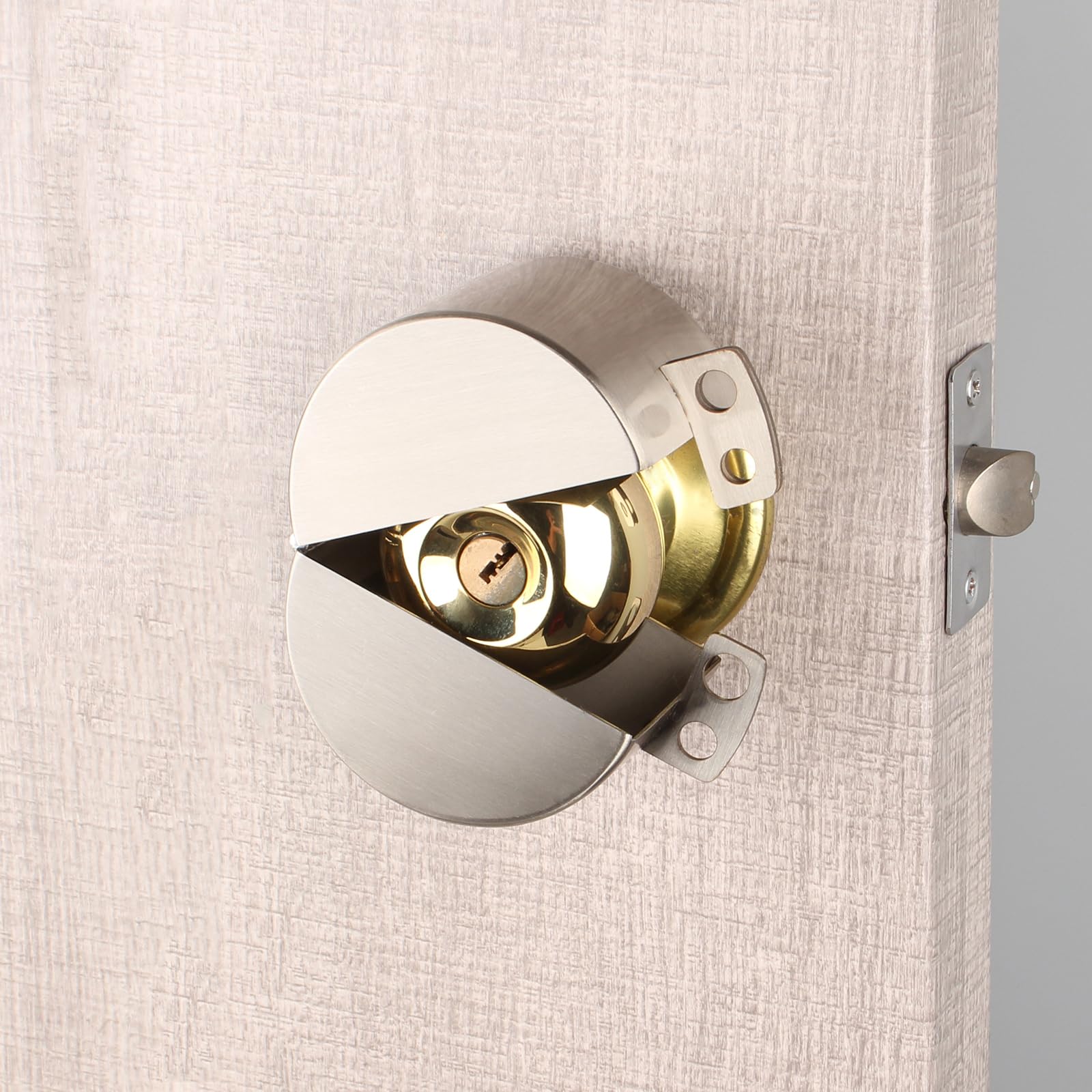 Posnaland Door Knob Lockout Device Child Safety Doorknob Locking Cover ...