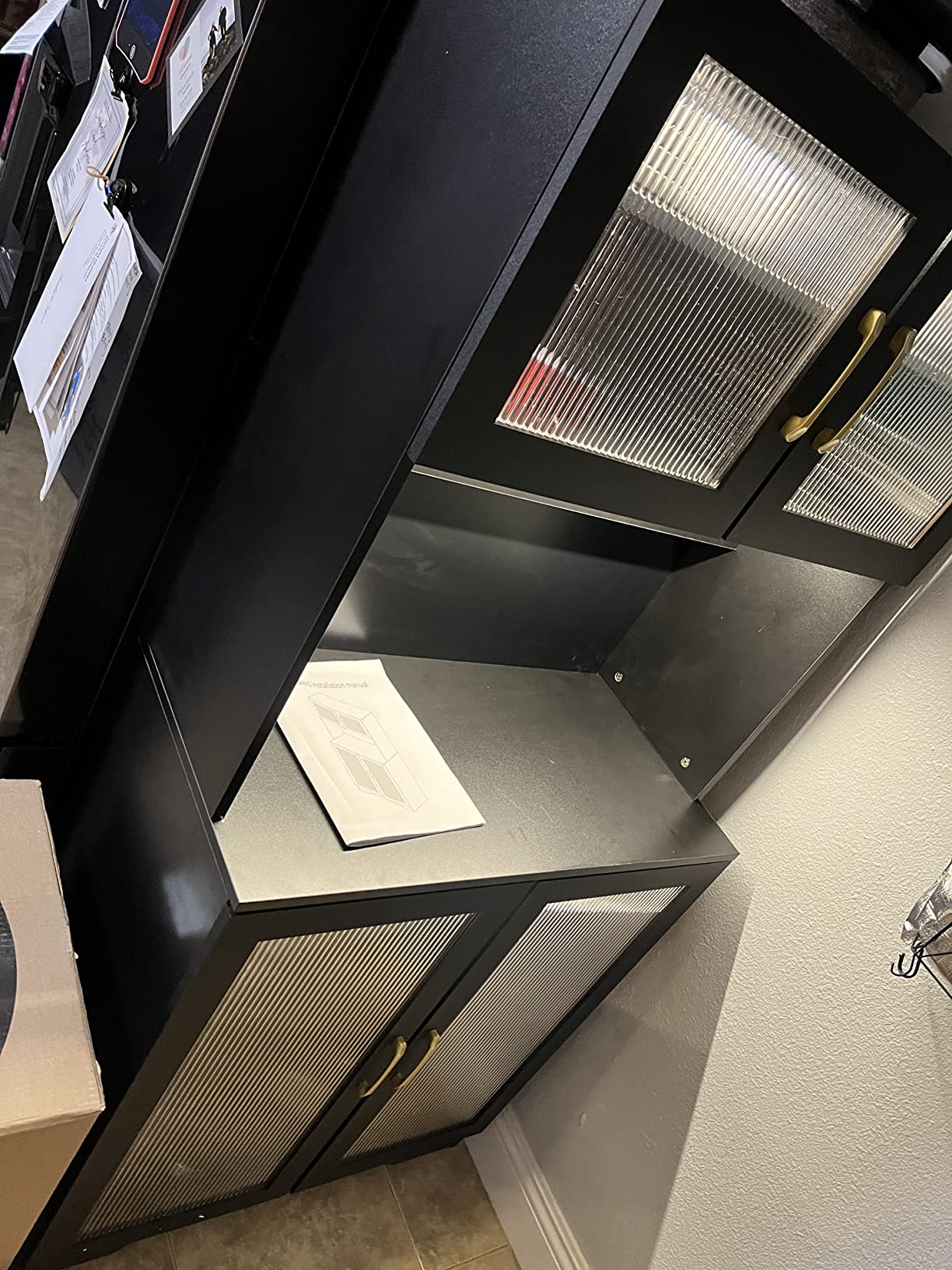 $42/mo - Finance LVSOMT 67" LED Storage Cabinet with Charging Station ...