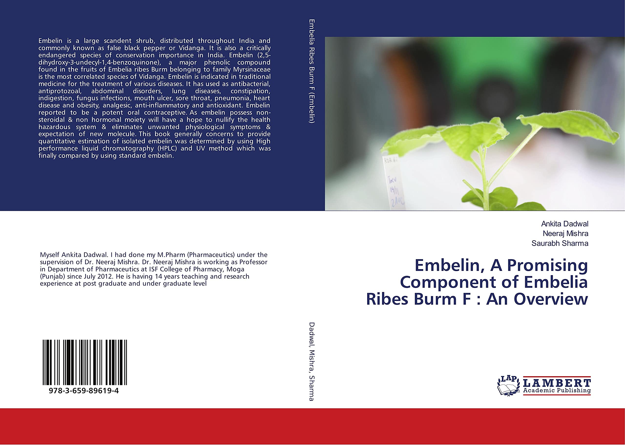 Embelin A Promising Component Of Embelia Ribes Burm F Overview ...